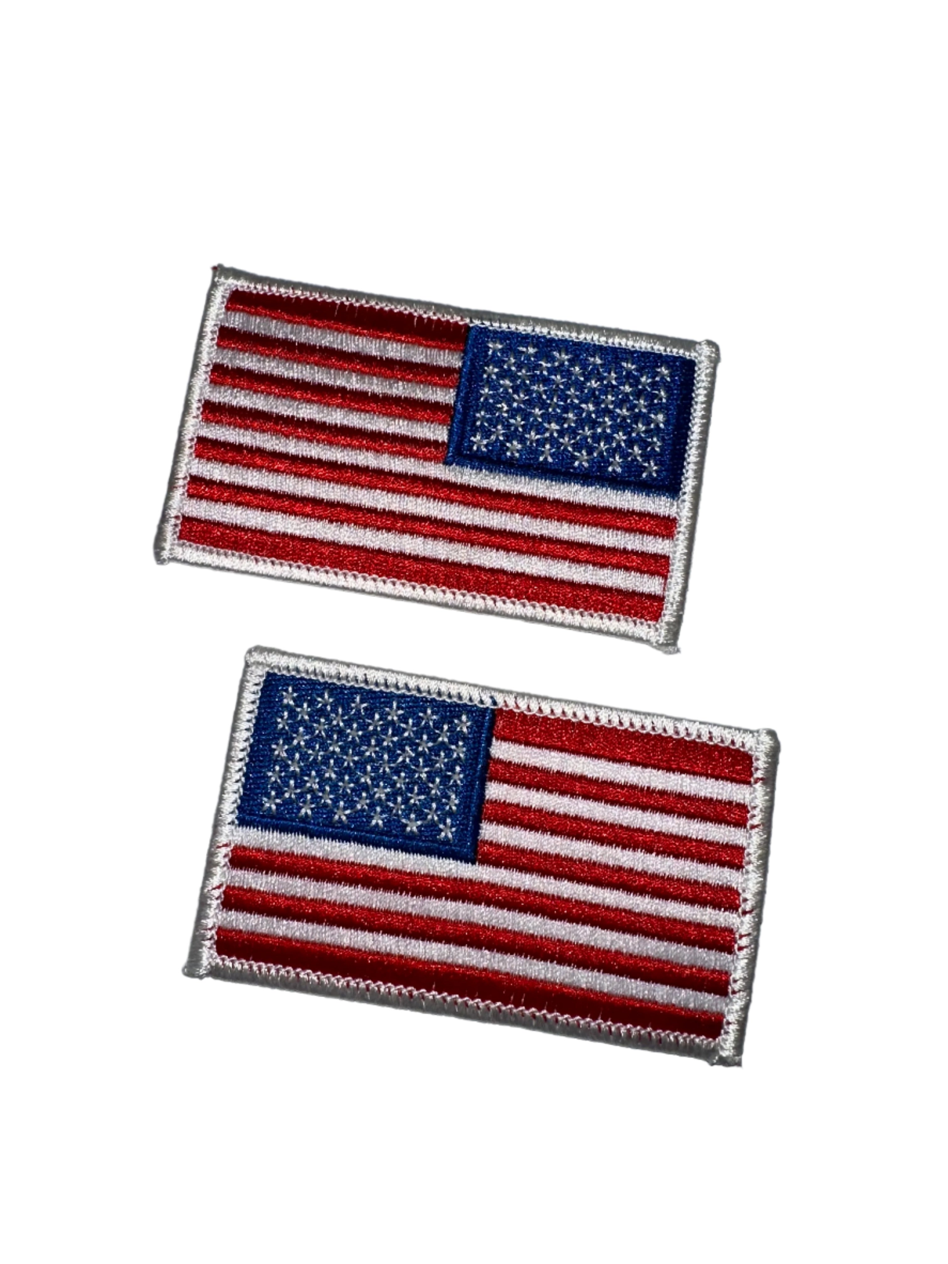 U.S. FLAG PATCH RED/WHITE/BLUE- WHITE TRIM – Sally's Cop Shop