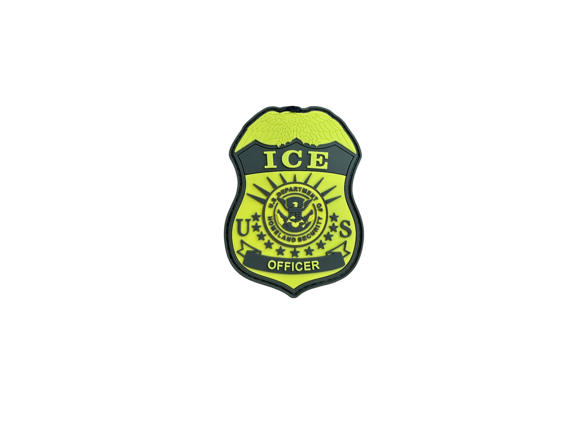 PVC ICE BADGE PATCH-OD/GOLD – Sally's Cop Shop