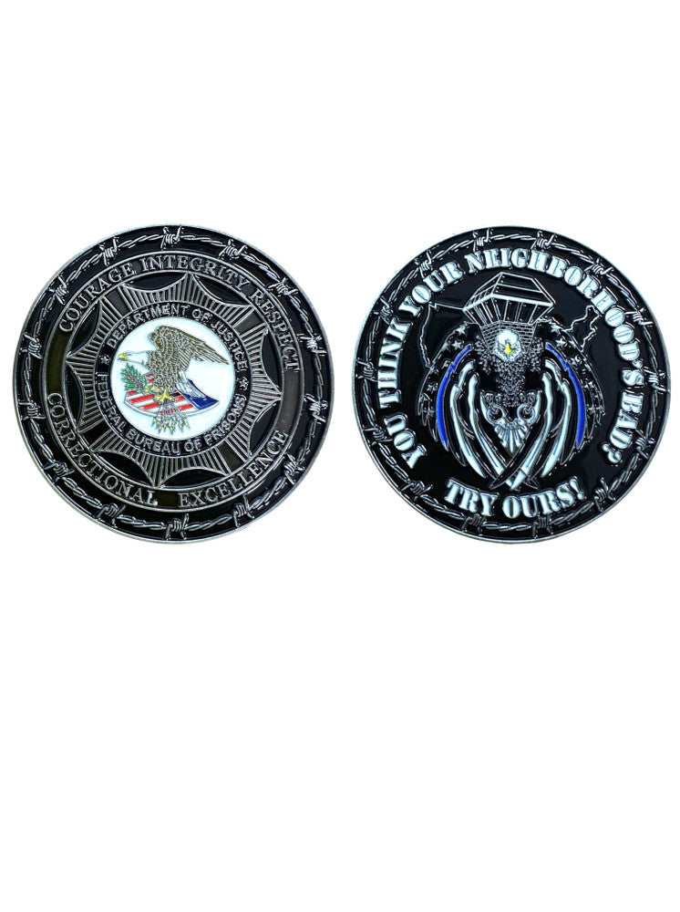 BOP CHALLENGE COIN – Sally's Cop Shop