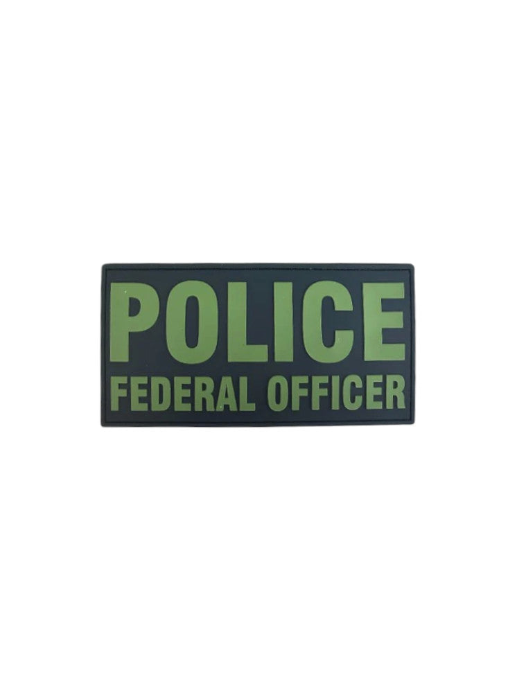 PVC POLICE FEDERAL OFFICER 6"X3" – Sally's Cop Shop