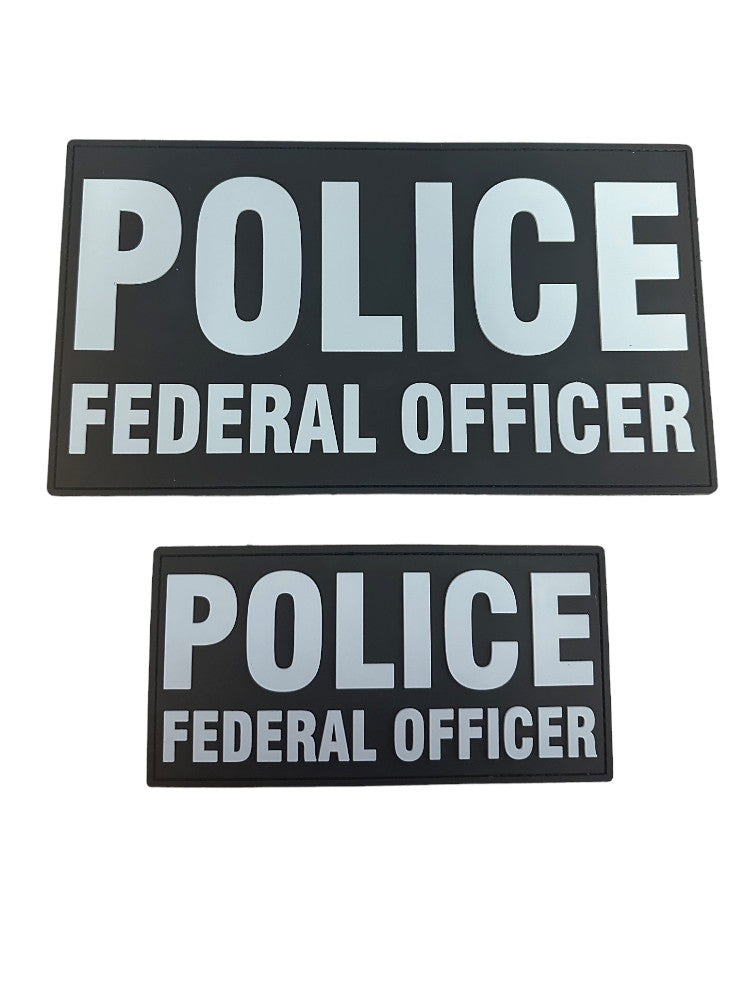 PVC POLICE FEDERAL OFFICER PATCH SET (MORE COLORS AVAILABLE) – Sally's ...