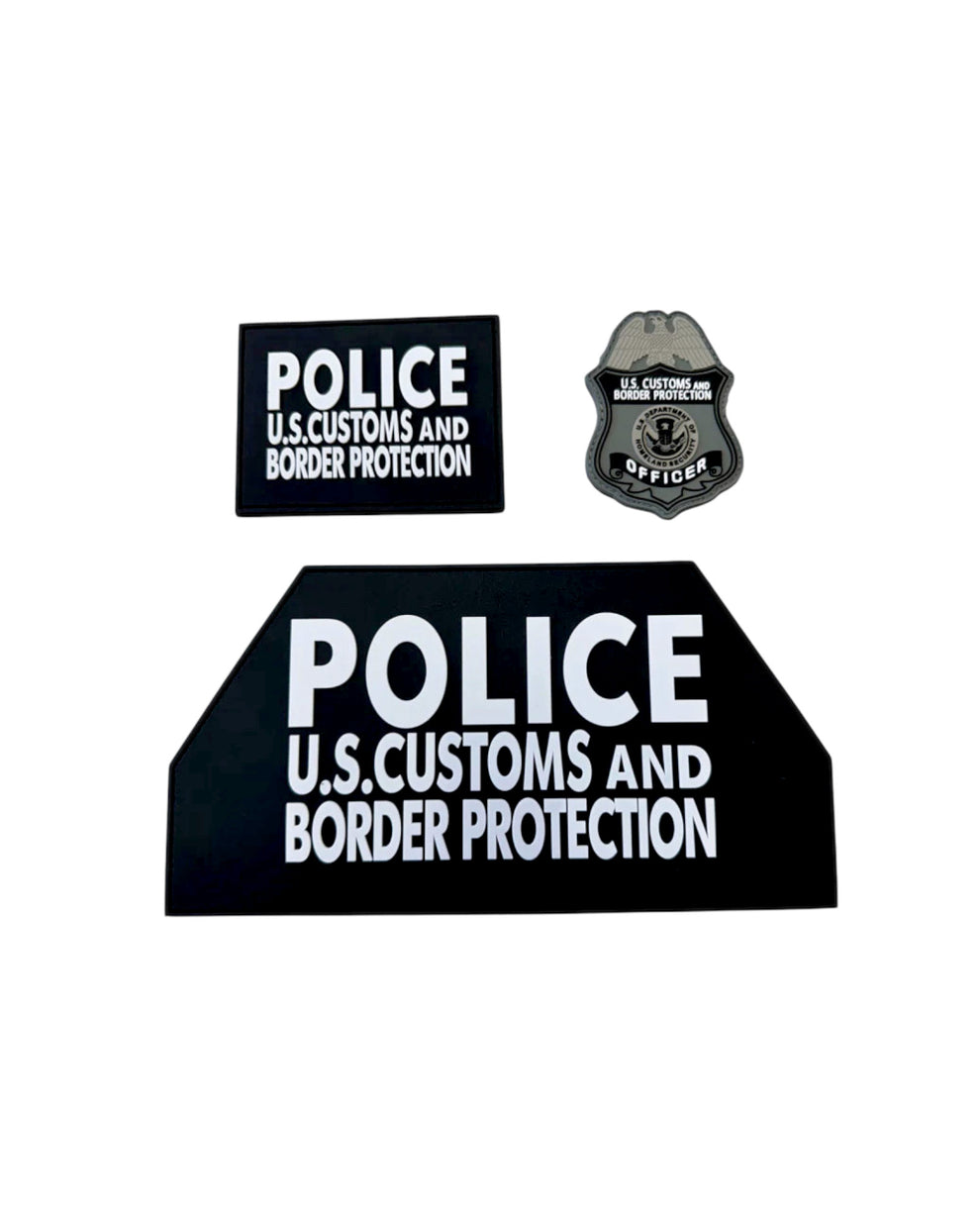 CBP OFFICER PVC 3 PATCH PANEL SET – Sally's Cop Shop