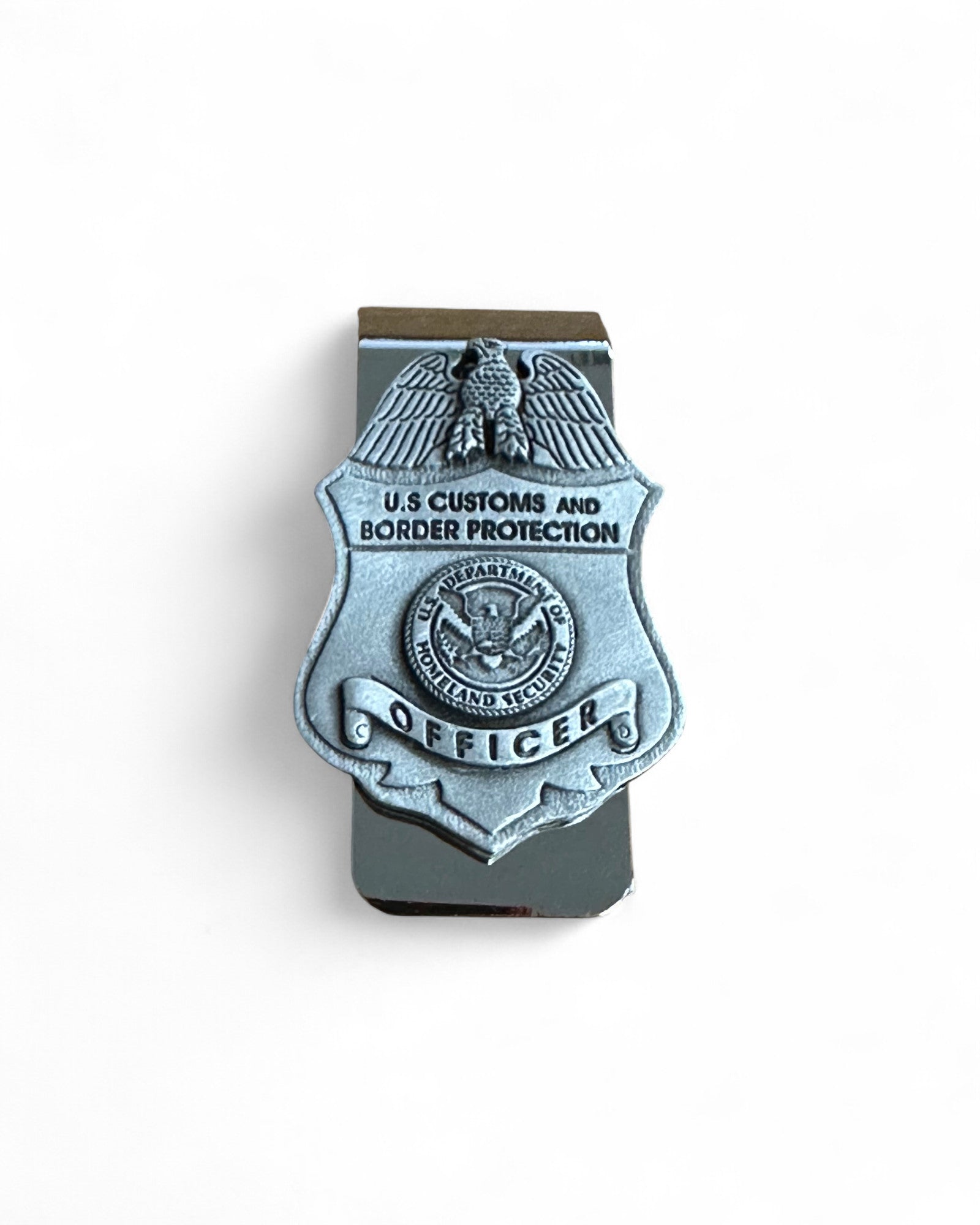 CBP OFFICER PEWTER MONEY CLIP – Sally's Cop Shop