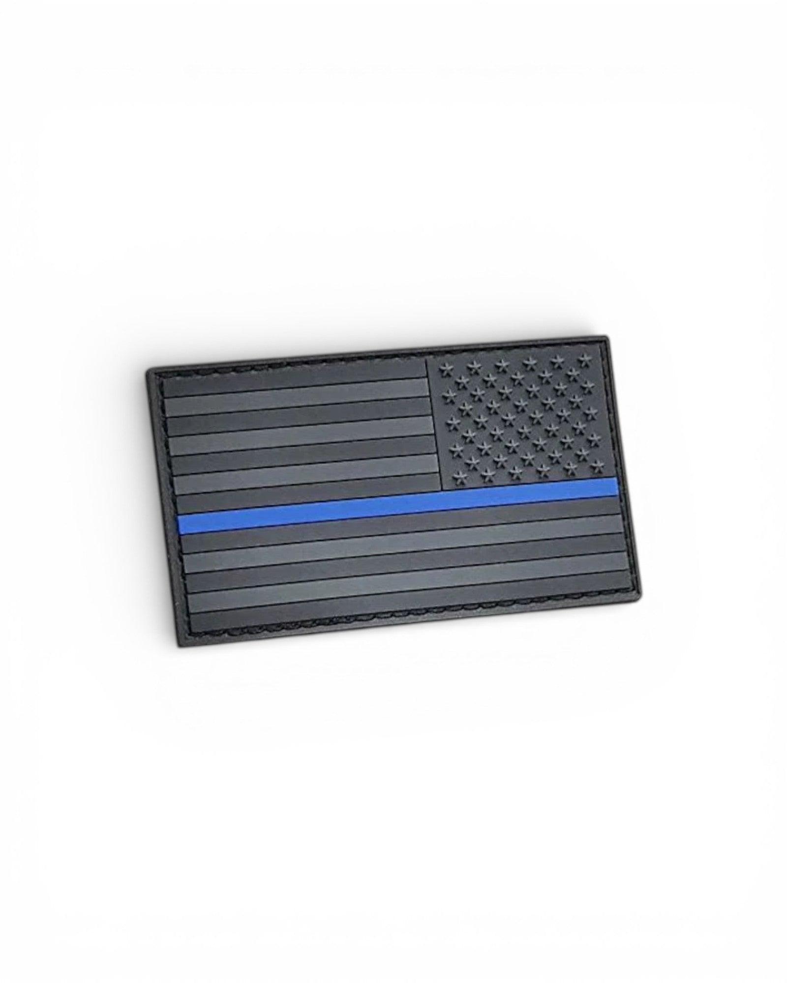 MORALE PATCH (REVERSED) US FLAG BLACK W/ BLUE STRIPE- 6802 – Sally's ...
