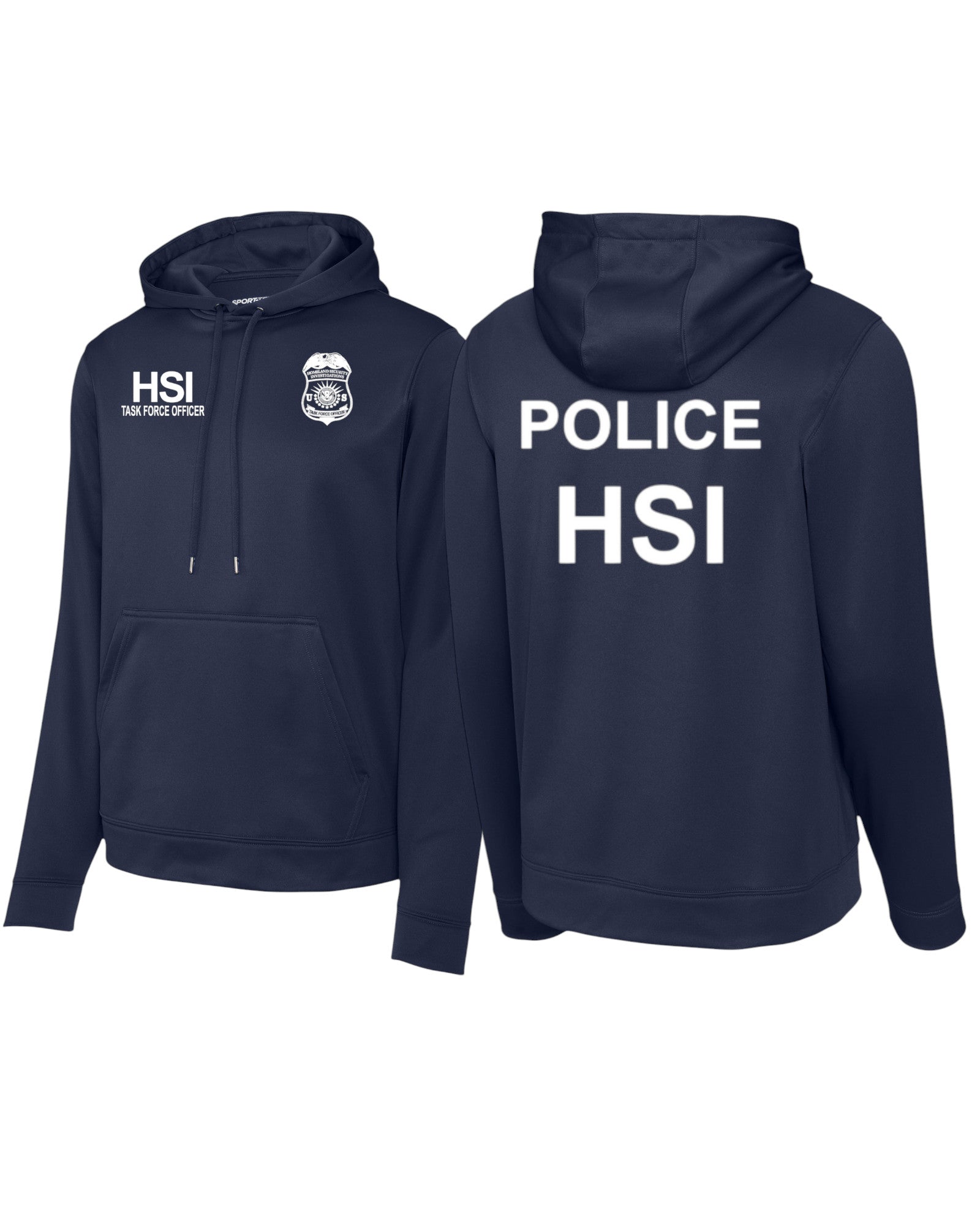 HSI TASK FORCE OFFICER WICKING HOODED SWEATSHIRT-F244 – Sally's Cop Shop
