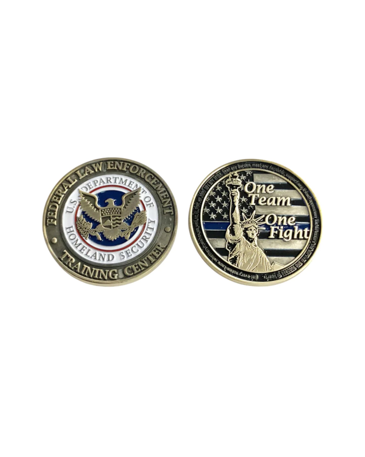 DHS FLETC CHALLENGE COIN – Sally's Cop Shop