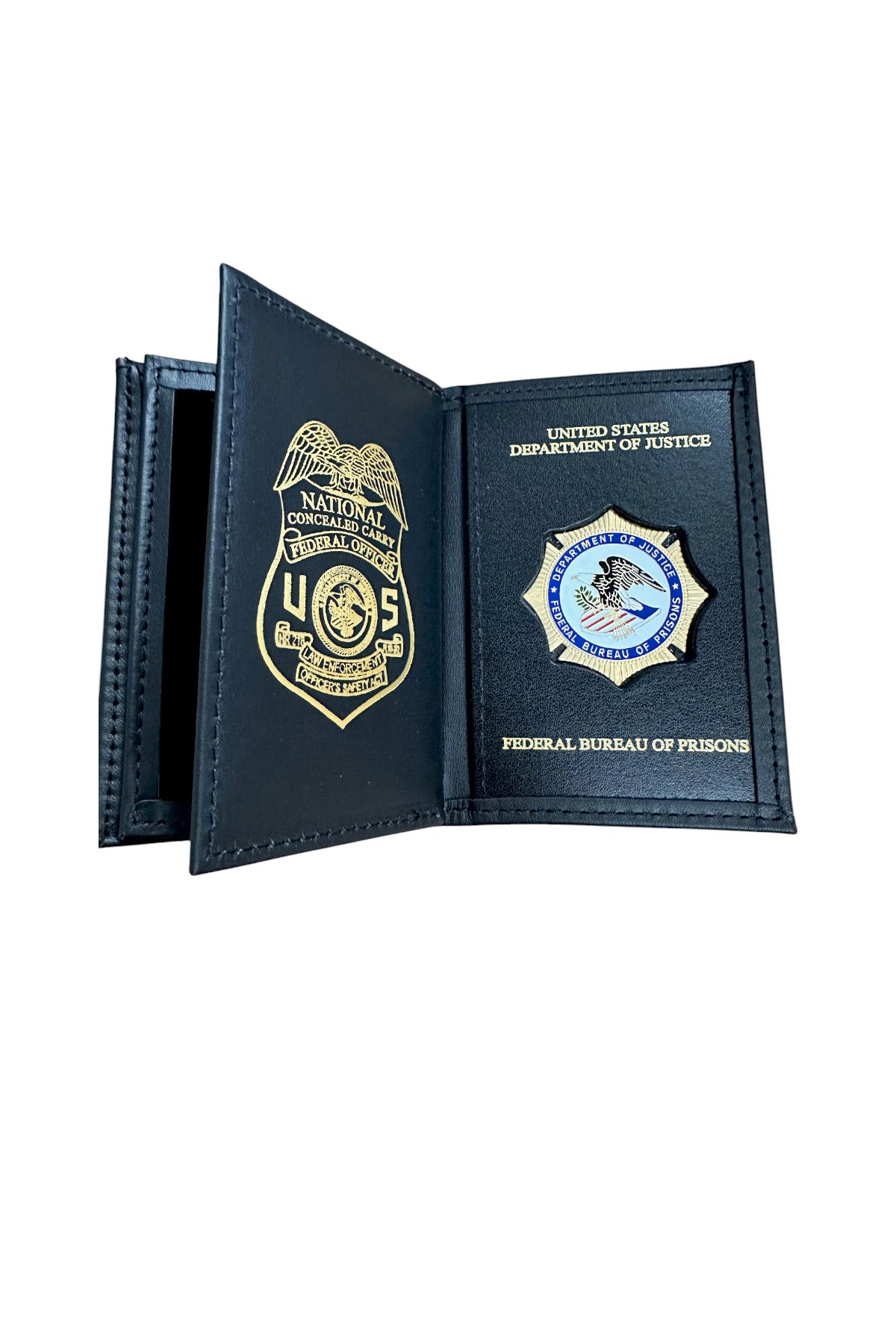 BOP BADGE WALLET 125-A-MI LEOSA – Sally's Cop Shop