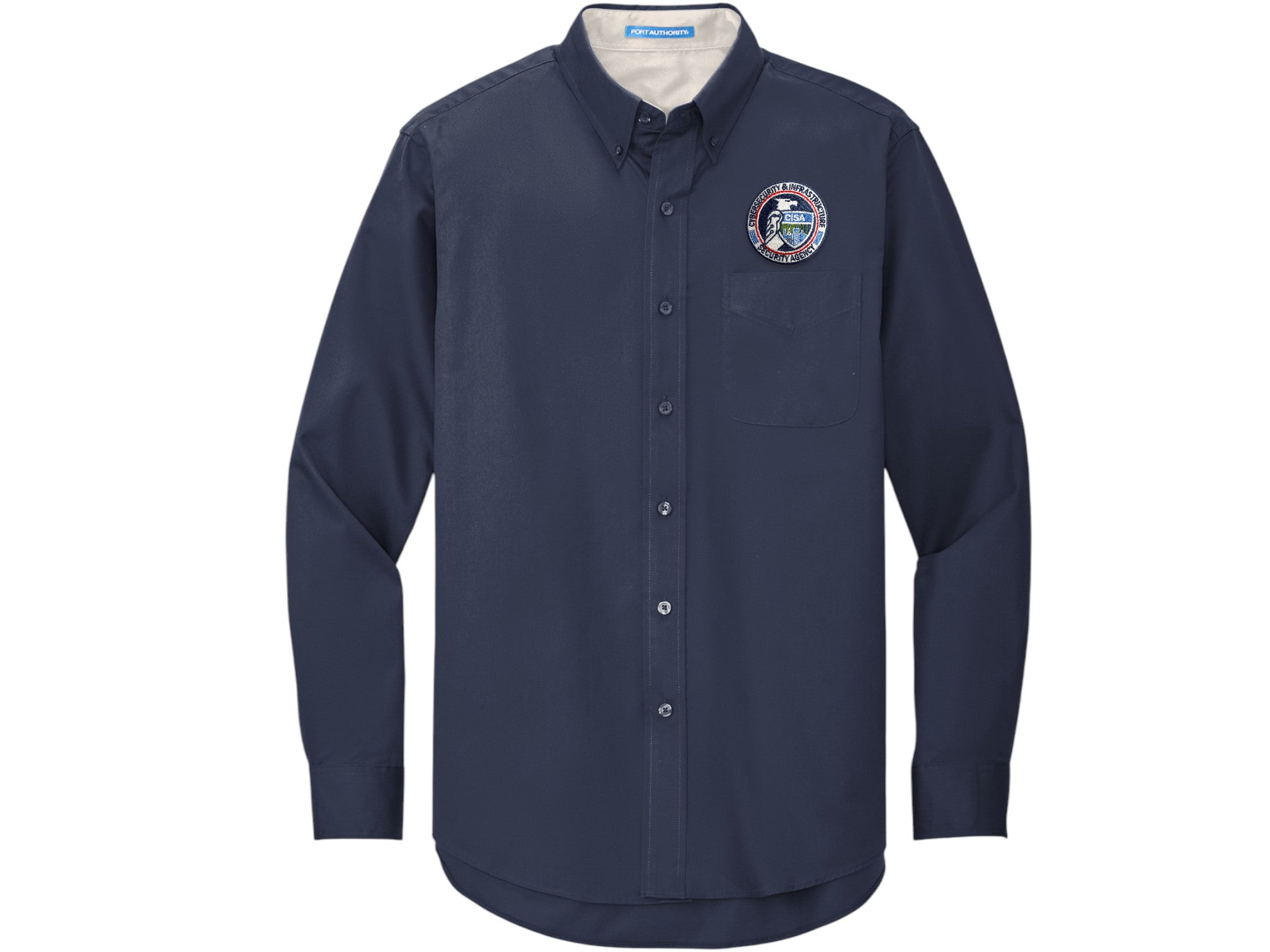 MEN'S CISA SEAL BUTTON UP DRESS SHIRT-S608 – Sally's Cop Shop