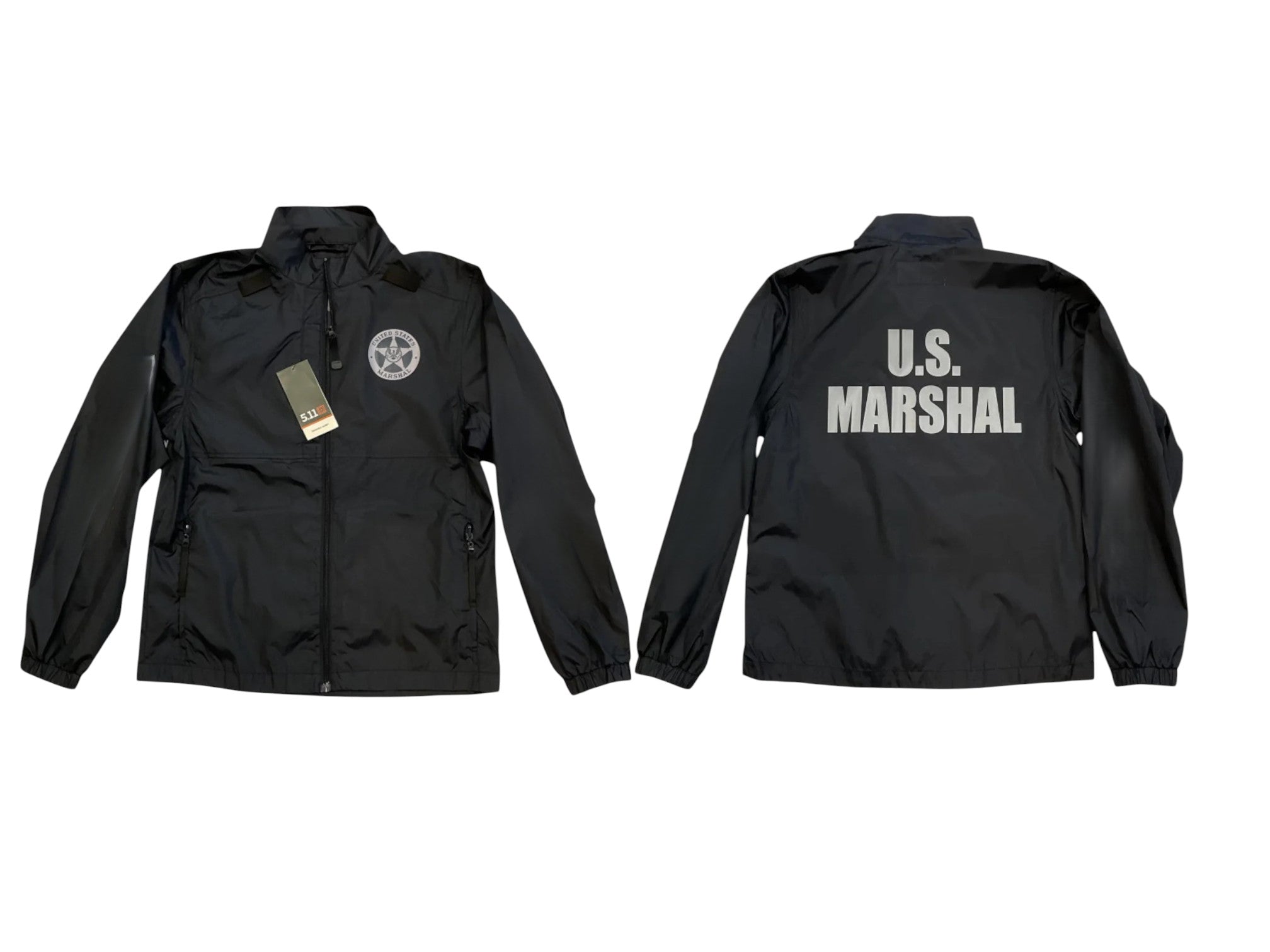 5.11 USMS PACKABLE RAID JACKET-48035-NO SLEEVE PRINT – Sally's Cop Shop