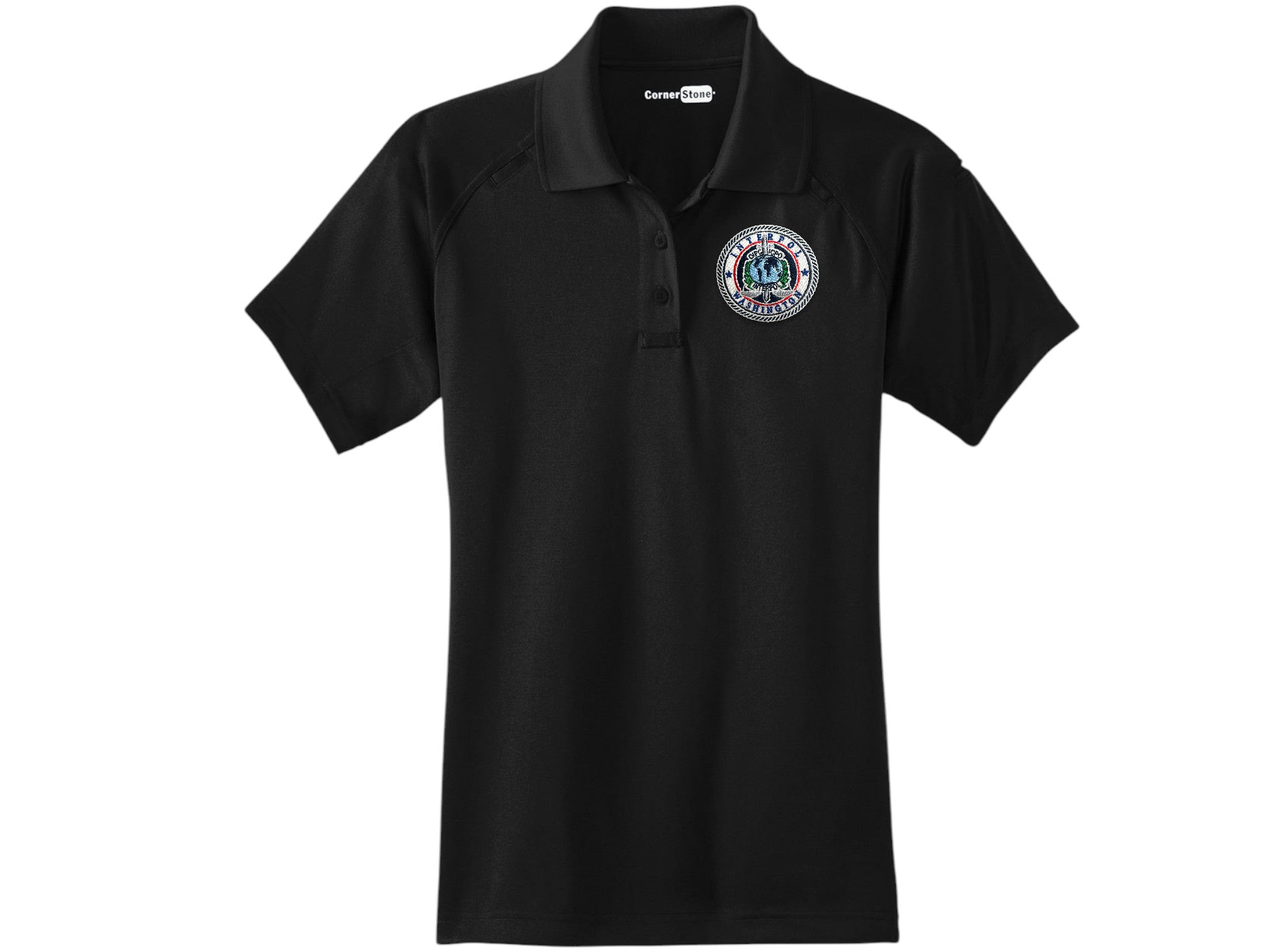WOMEN'S EMBROIDERED INTERPOL WASHINGTON POLO-CS411 – Sally's Cop Shop