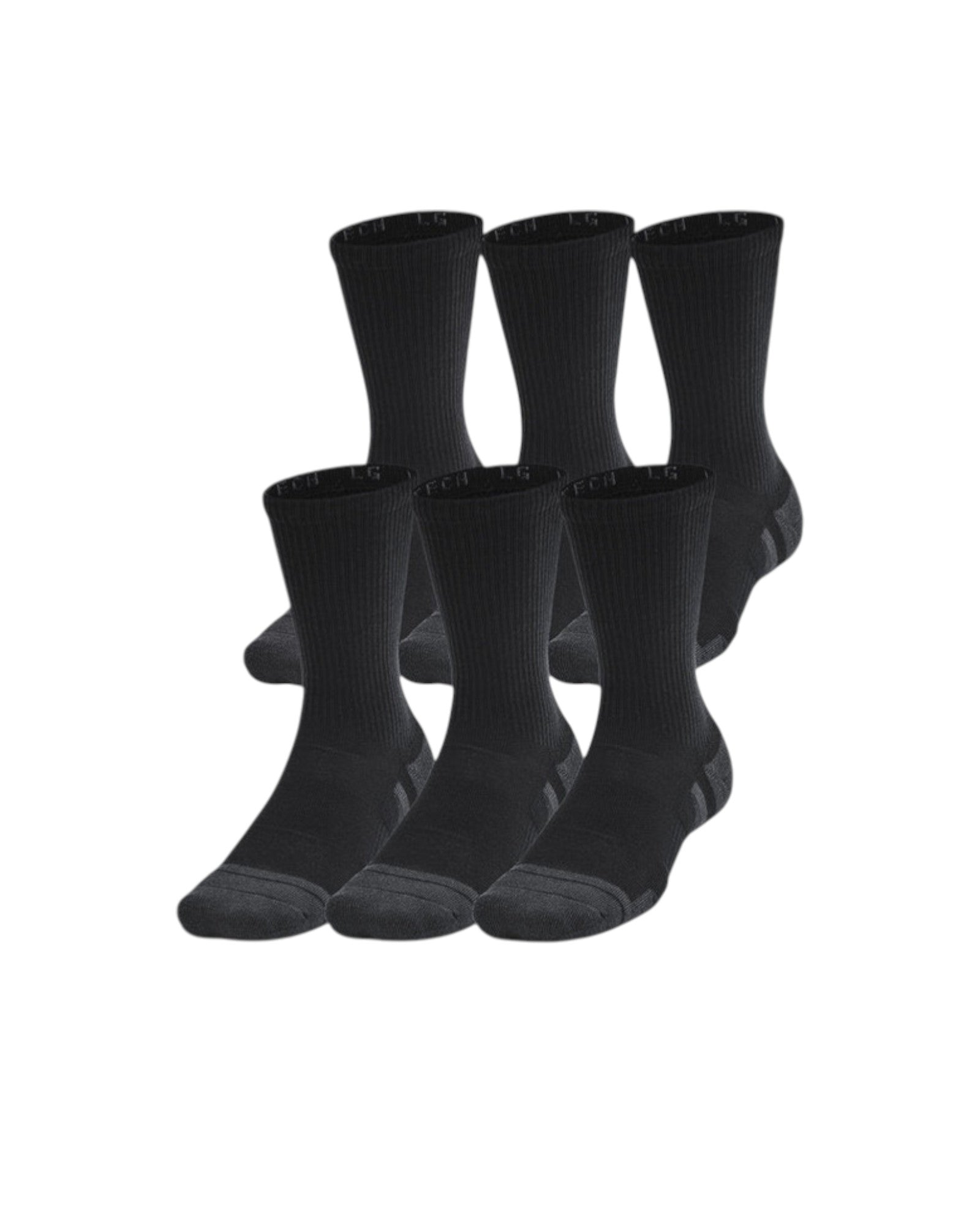 UA PERFORMANCE TECH 6-PACK CREW SOCKS – Sally's Cop Shop