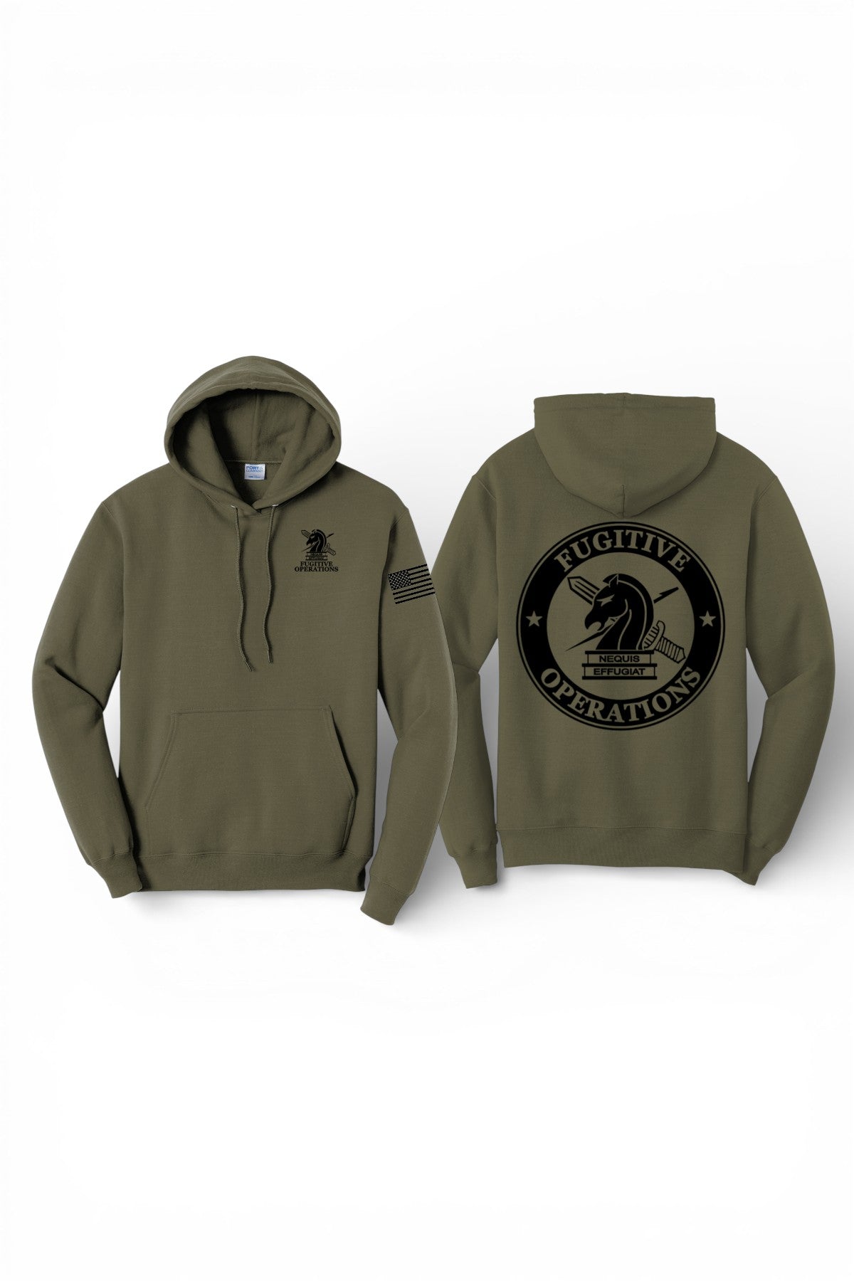 PRINTED ICE FUGITIVE OPS HOODED SWEATSHIRT 50/50 FLEECE PC78H – Sally's ...