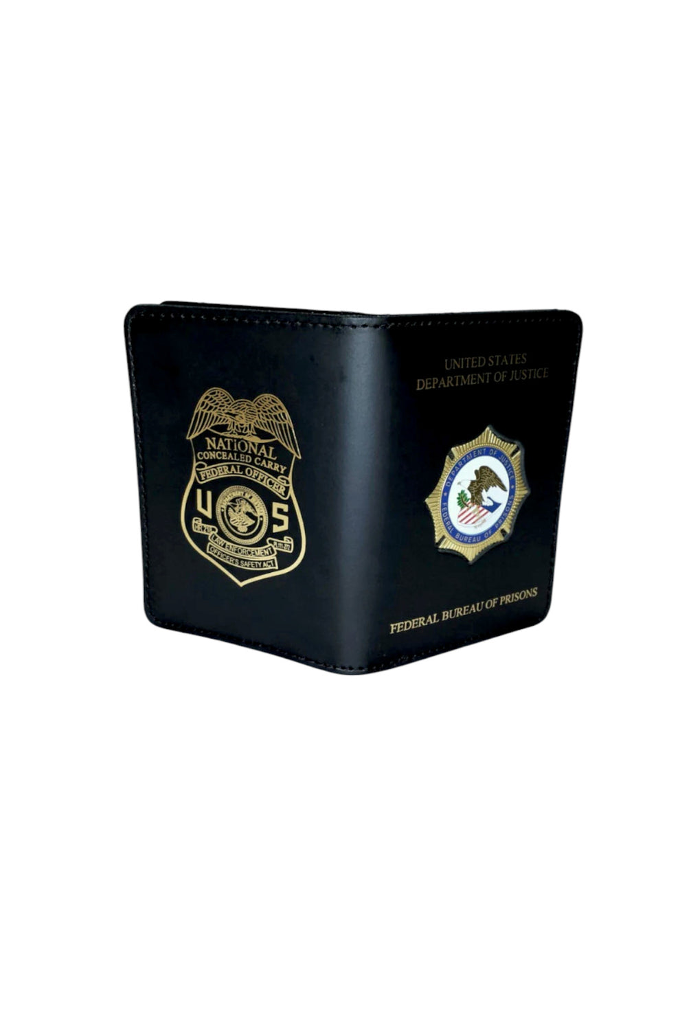 BOP RETIRED CREDENTIAL CASE WITH LEOSA GOLD PRINT 504-MI – Sally's Cop Shop