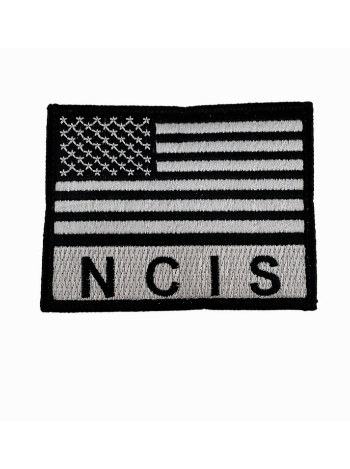 NCIS FLAG PATCH BLACK/GREY W/ HOOK FASTENER – Sally's Cop Shop
