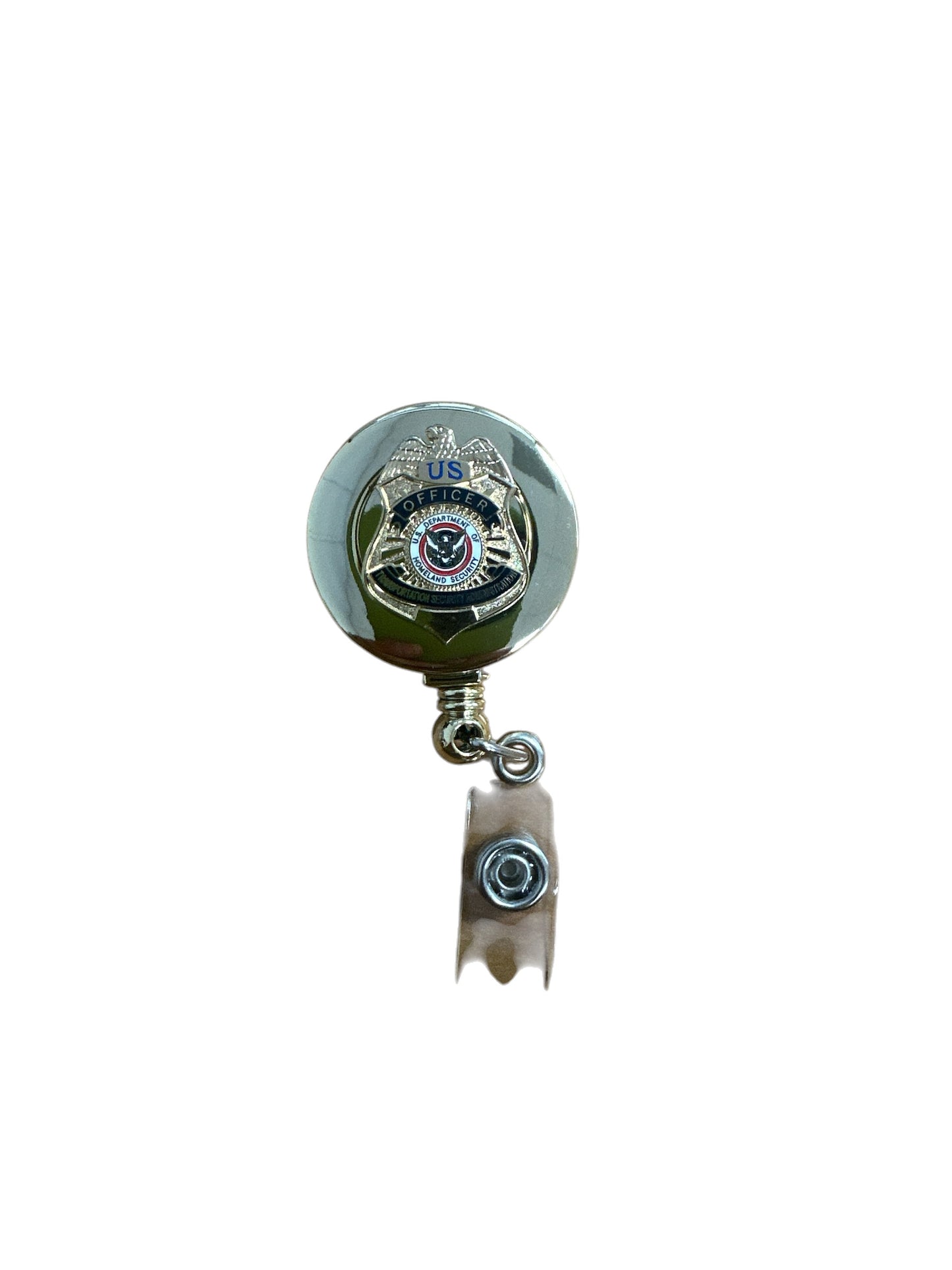 TSA ID REEL W/ REPLICA TSA OFFICER BADGE – Sally's Cop Shop