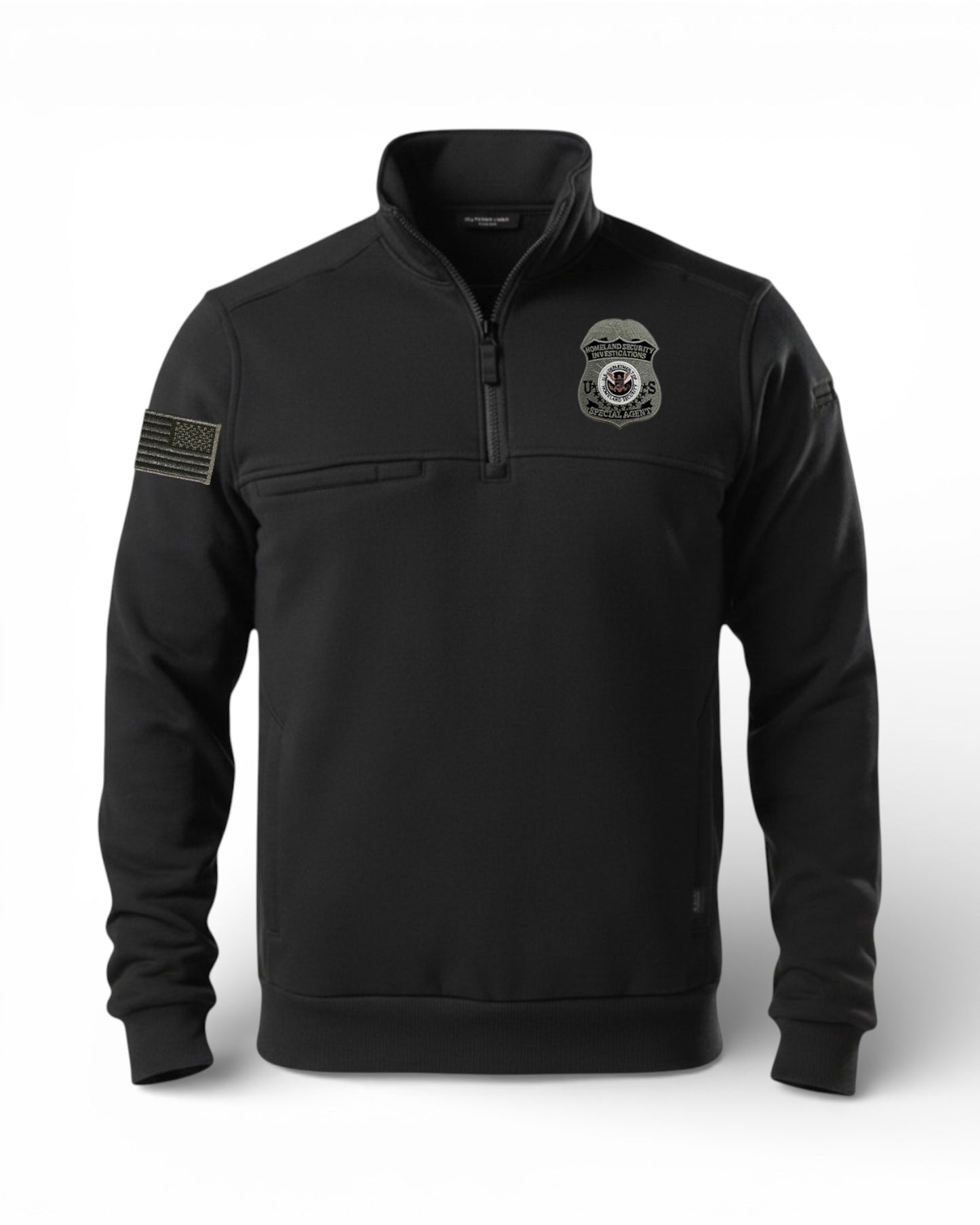 5.11 JOB SHIRT 1/4 ZIP 2.0 WITH HSI SPECIAL AGENT UNIFORM BADGE AND RE ...