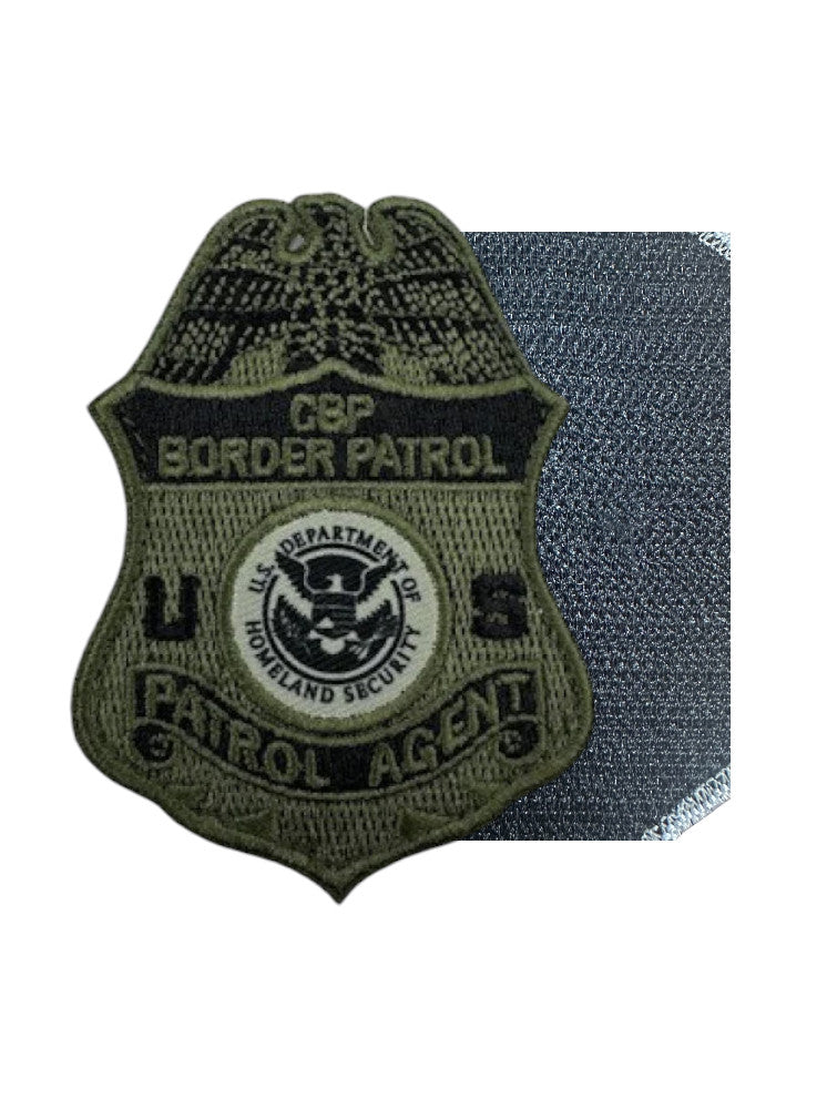 CBP PATROL AGENT BADGE PATCH-OD GREEN W/ VELCRO – Sally's Cop Shop