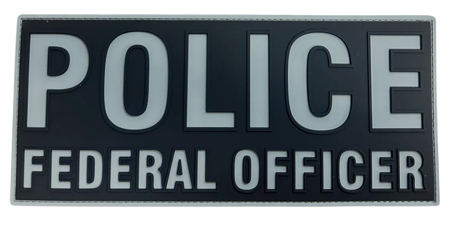 NEW! PVC POLICE FEDERAL OFFICER 9"X4" – Sally's Cop Shop