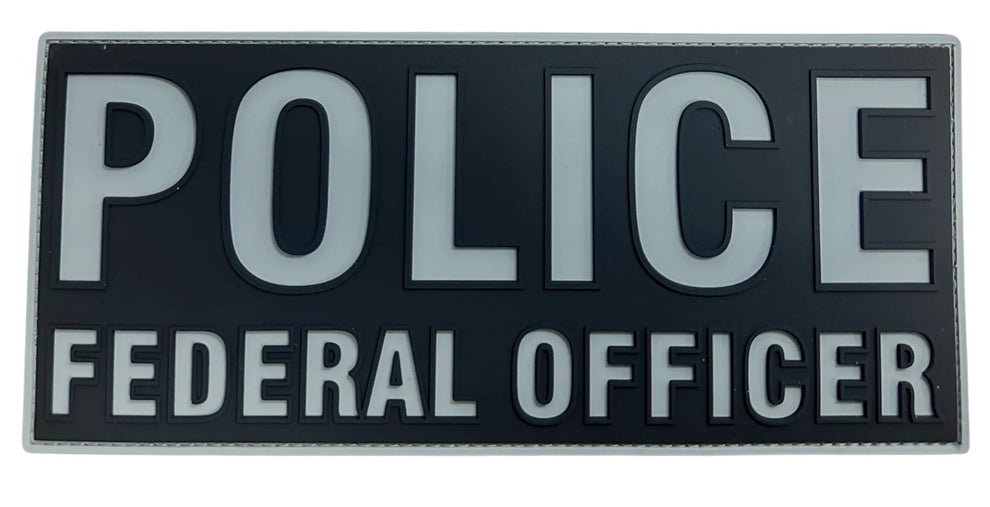 NEW! PVC POLICE FEDERAL OFFICER 9"X4" – Sally's Cop Shop