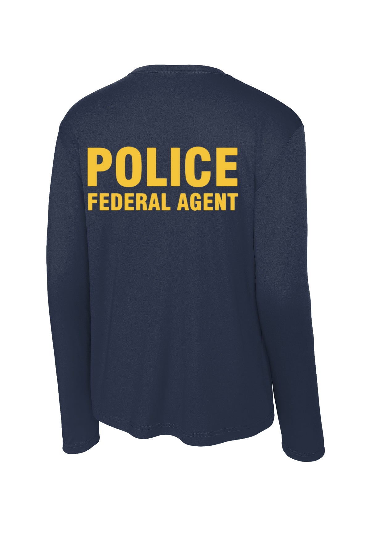 AF OSI RAID WICKING LONG SLEEVE T-SHIRT NAVY BLUE/GOLD INK-ST350LS ...