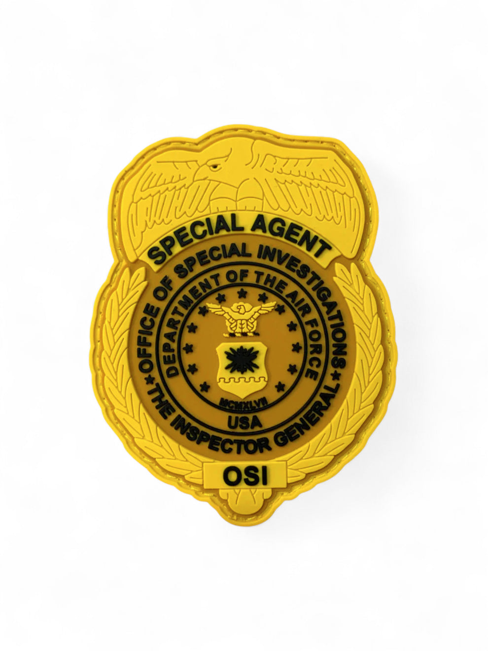 AF OSI PVC GOLD BADGE – Sally's Cop Shop