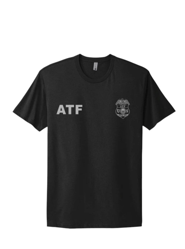 ATF RAID T-SHIRT BLACK/GREY-ST350 – Sally's Cop Shop