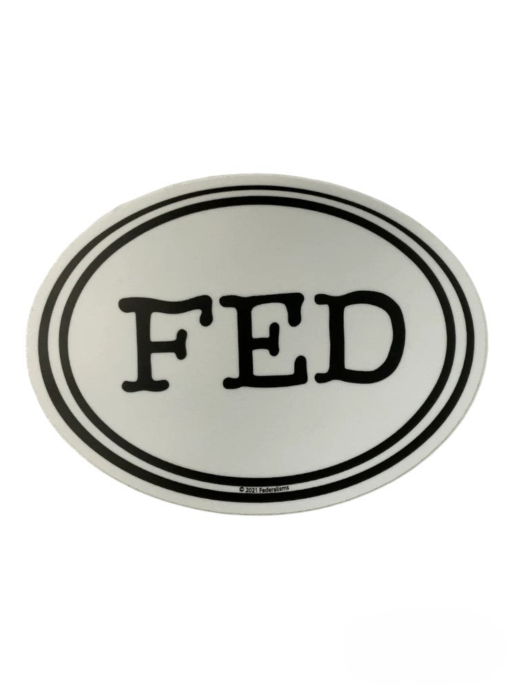 FED STICKER – Sally's Cop Shop