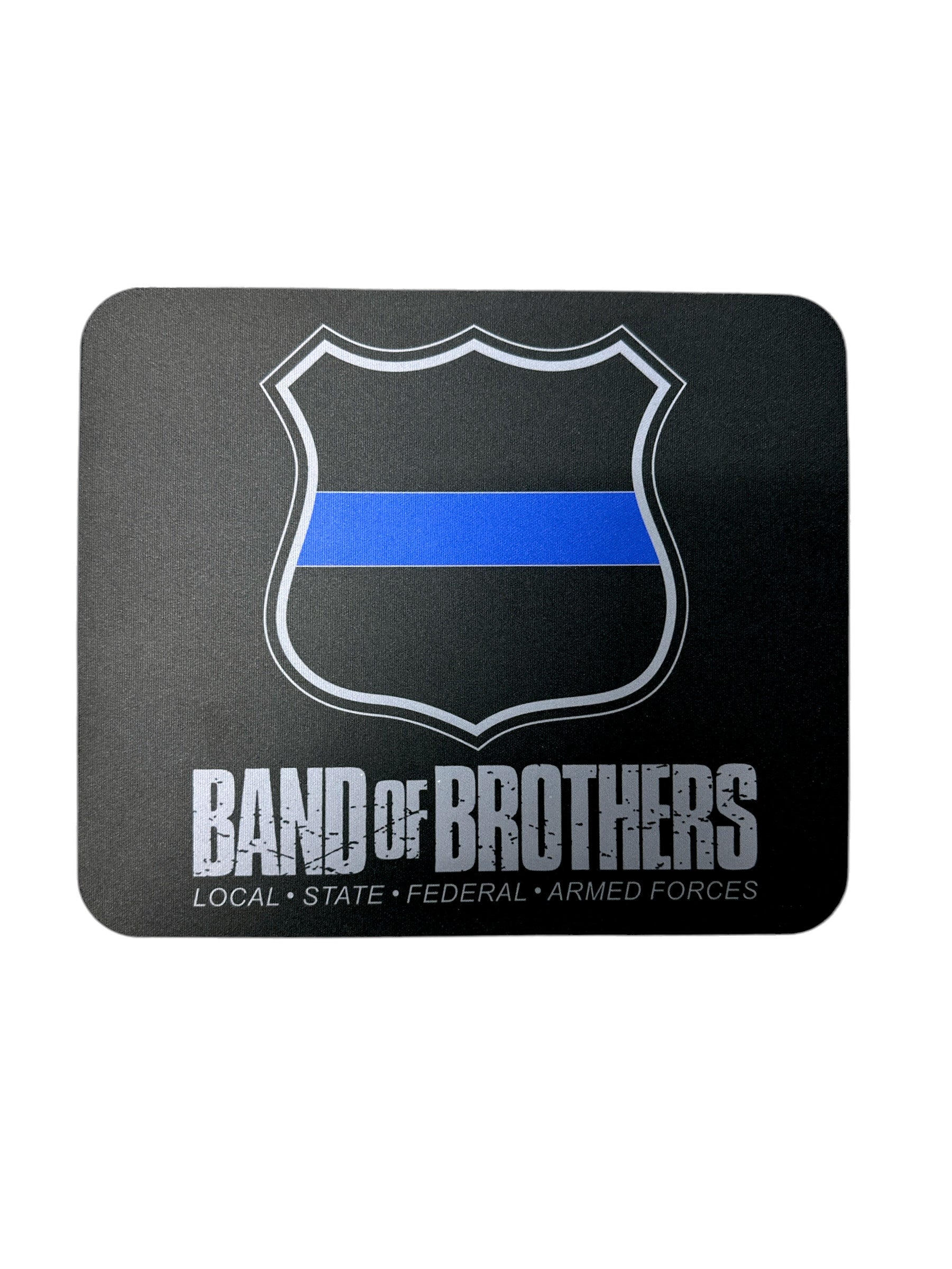 BAND OF BROTHERS BLUE LINE BADGE MOUSE PAD – Sally's Cop Shop