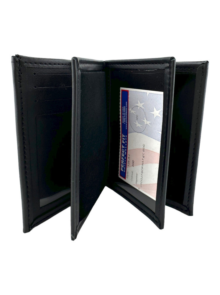 BOP BADGE WALLET 125-A USDOJ/FBOP-BLACK – Sally's Cop Shop