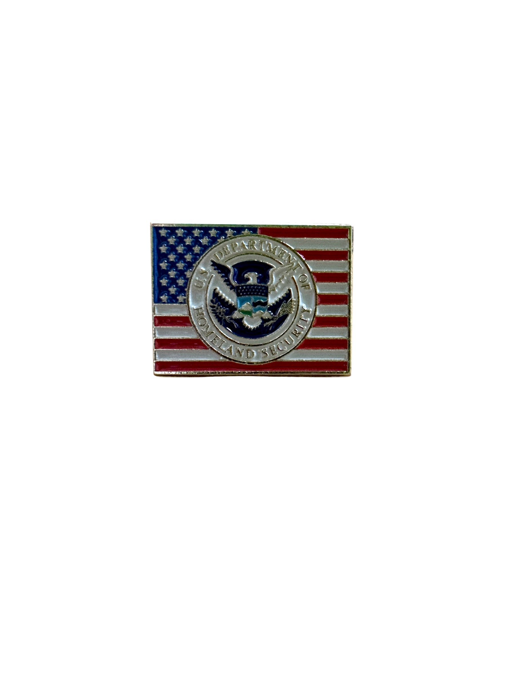 DHS SEAL FLAG TIE PIN-GOLD/MULTI – Sally's Cop Shop