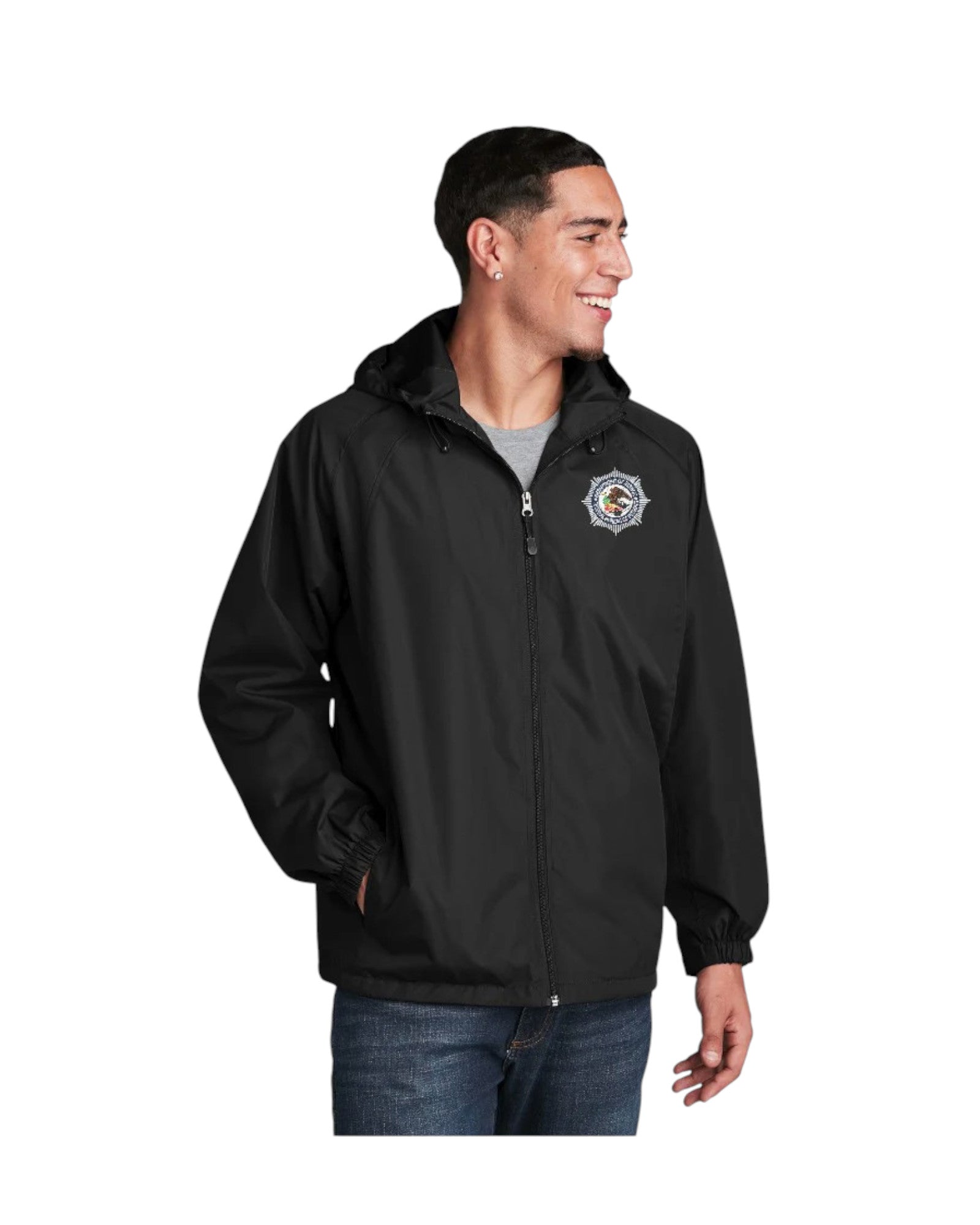 BOP SPORT TEK HOODED LIGHT LINED JACKET-JST73 – Sally's Cop Shop