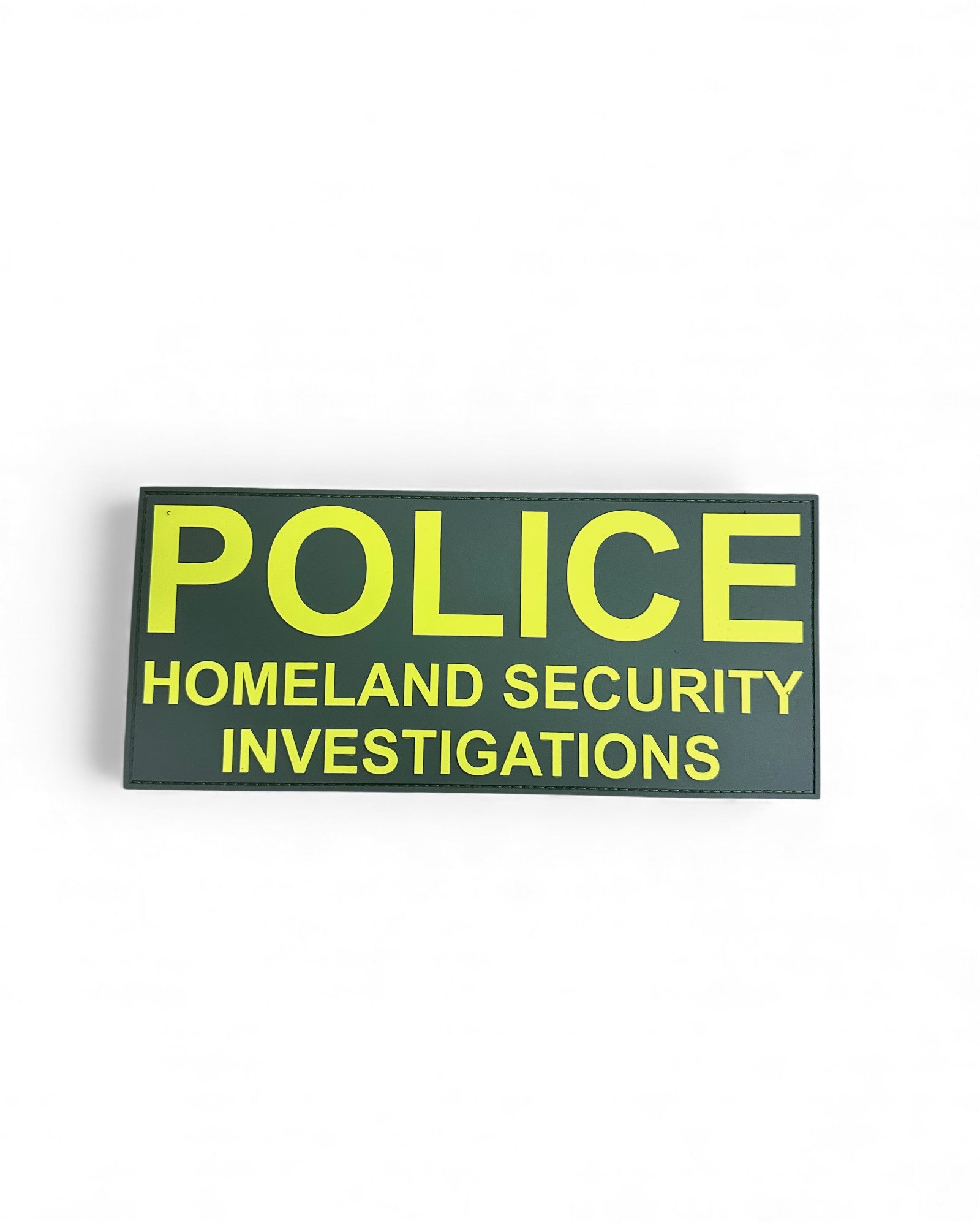 POLICE HSI PVC PATCH BACK PANEL OD/GOLD CLEARANCE – Sally's Cop Shop