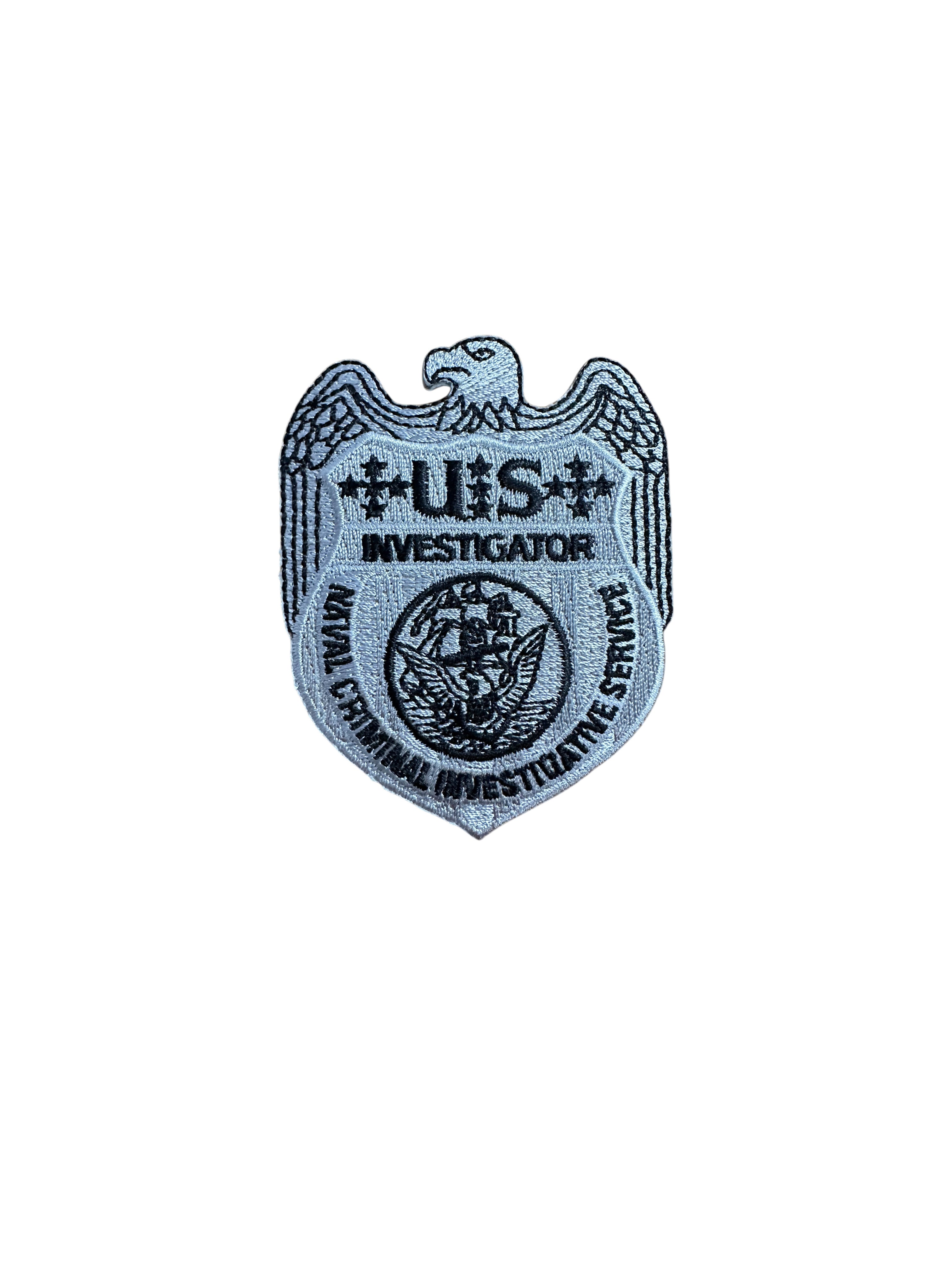 NCIS INVESTIGATOR PATCH 2.5": GREY/BLACK – Sally's Cop Shop