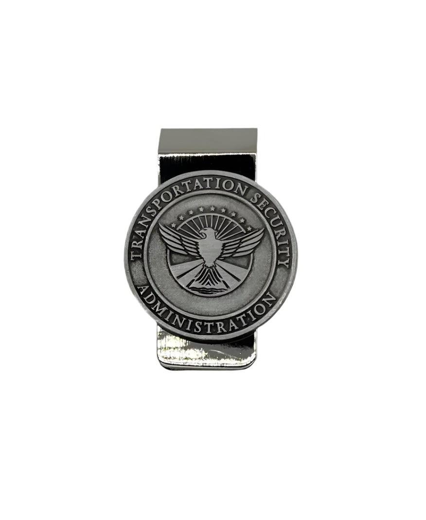 TSA INSIGNIA PEWTER MONEY CLIP – Sally's Cop Shop