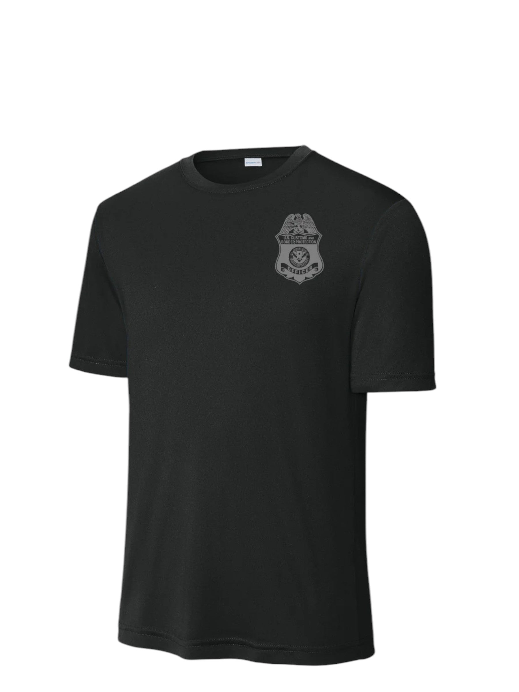 CBP OFFICER RAID WICKING T-SHIRT BLACK/GREY INK-ST350 – Sally's Cop Shop