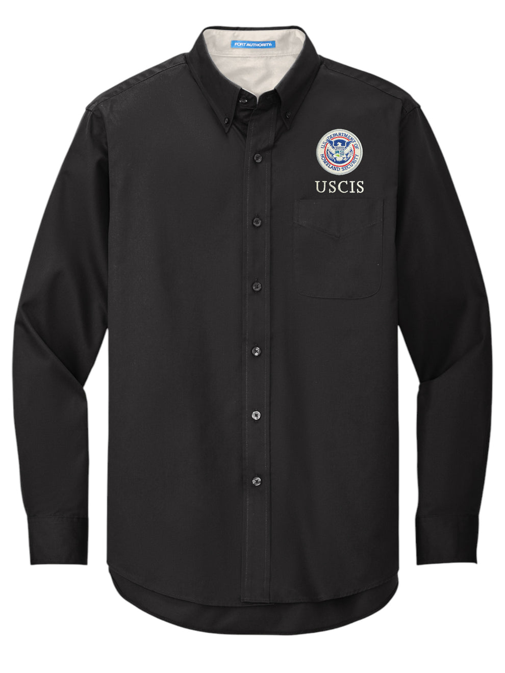 MEN'S USCIS LONGSLEEVE TWILL BUTTON UP DRESS SHIRT-S608 – Sally's Cop Shop