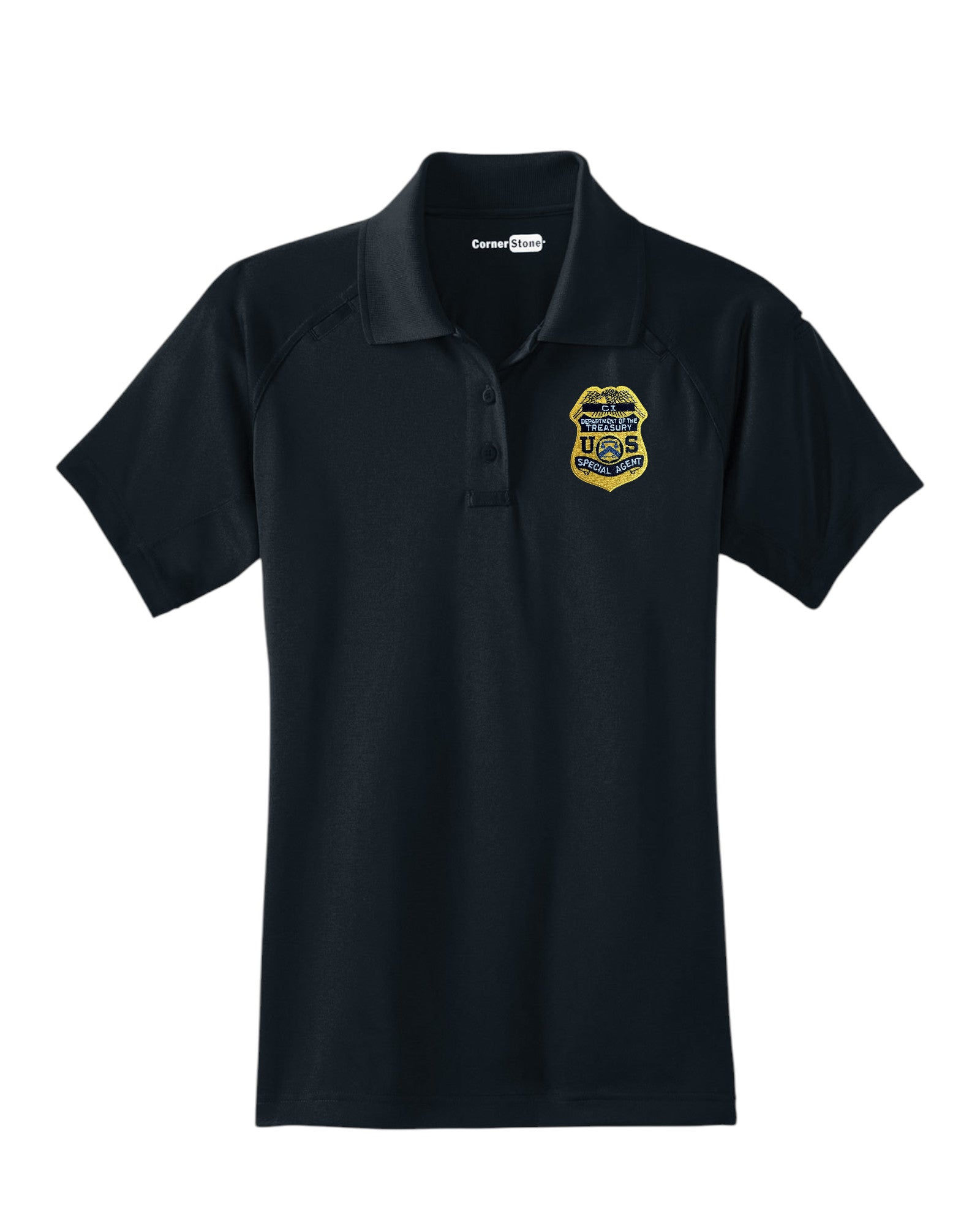 WOMEN'S IRS CI S/A BADGE POLO-CS411 – Sally's Cop Shop