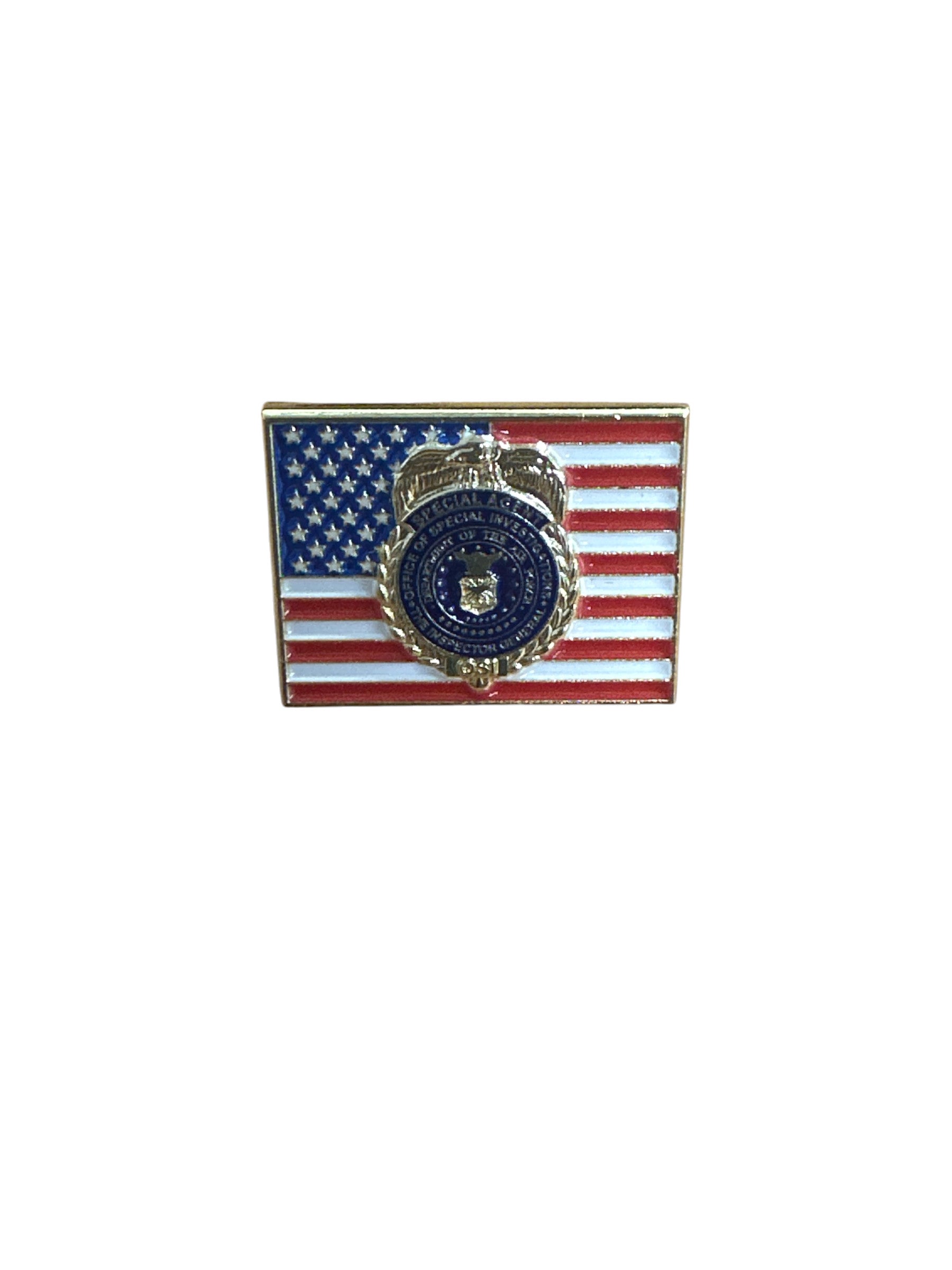 OSI BADGE FLAG TIE PIN-GOLD/MULTI – Sally's Cop Shop