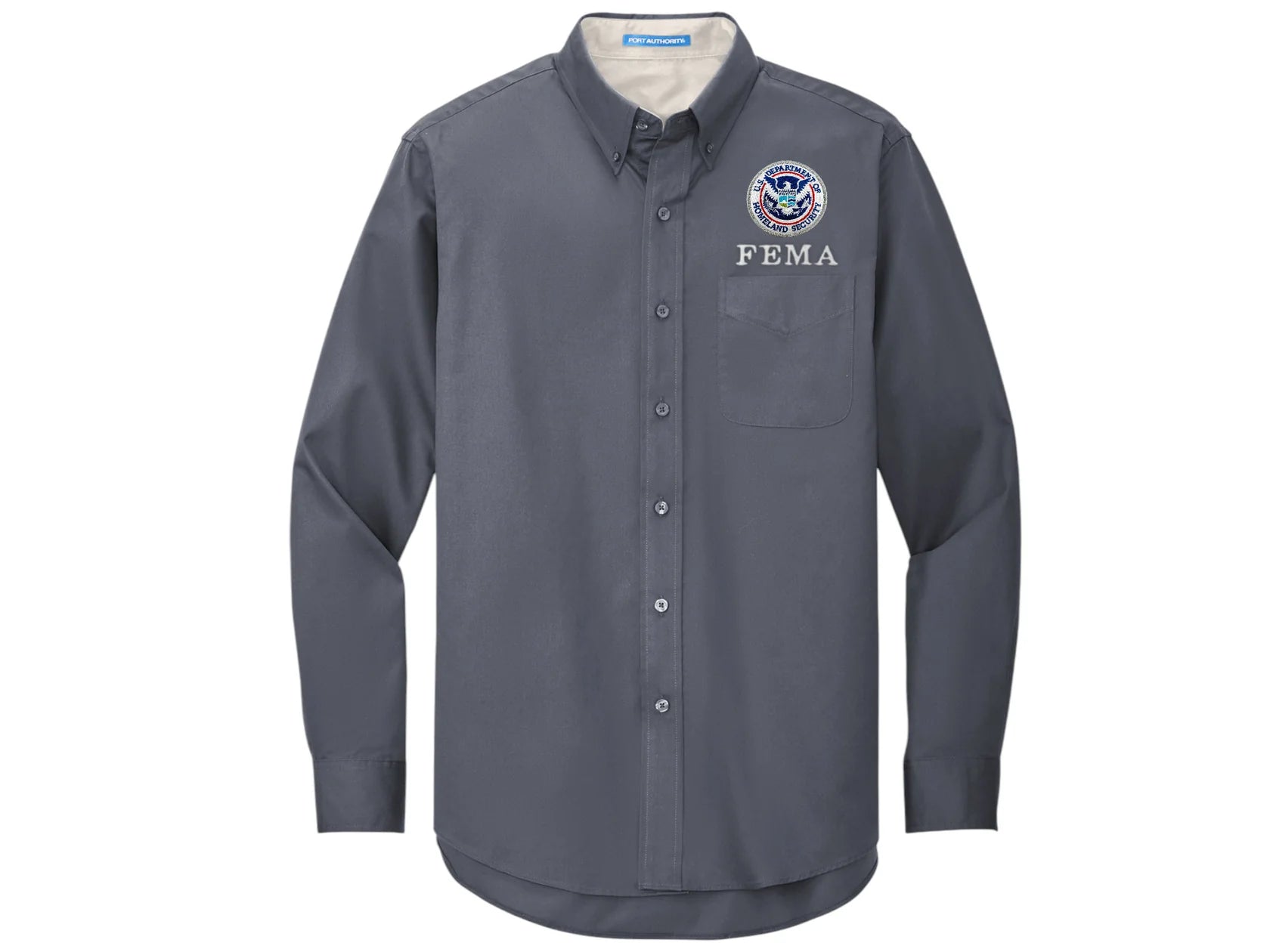 CLEARANCE MEN'S FEMA BUTTON UP DRESS SHIRT-S608 – Sally's Cop Shop