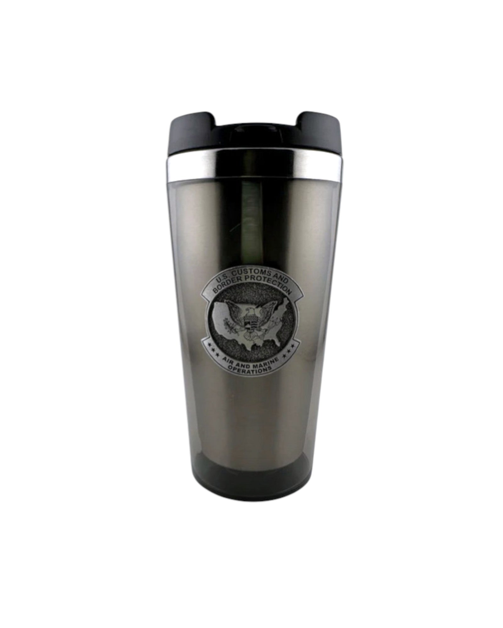 CBP AMO TRAVEL MUG WITH PEWTER INSIGNIA – Sally's Cop Shop