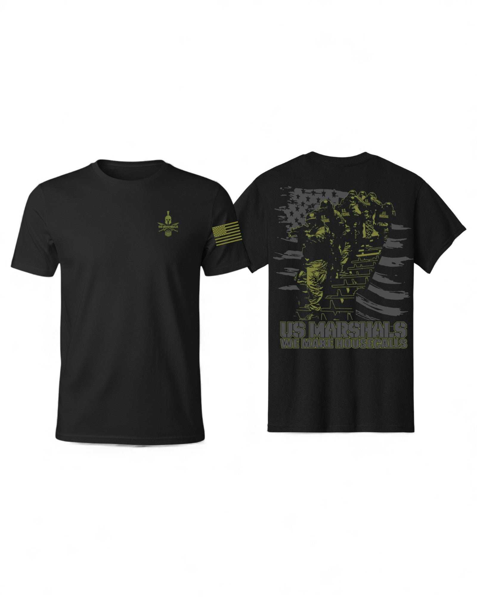 USMS WE MAKE HOUSECALLS T-SHIRT-BLACK – Sally's Cop Shop