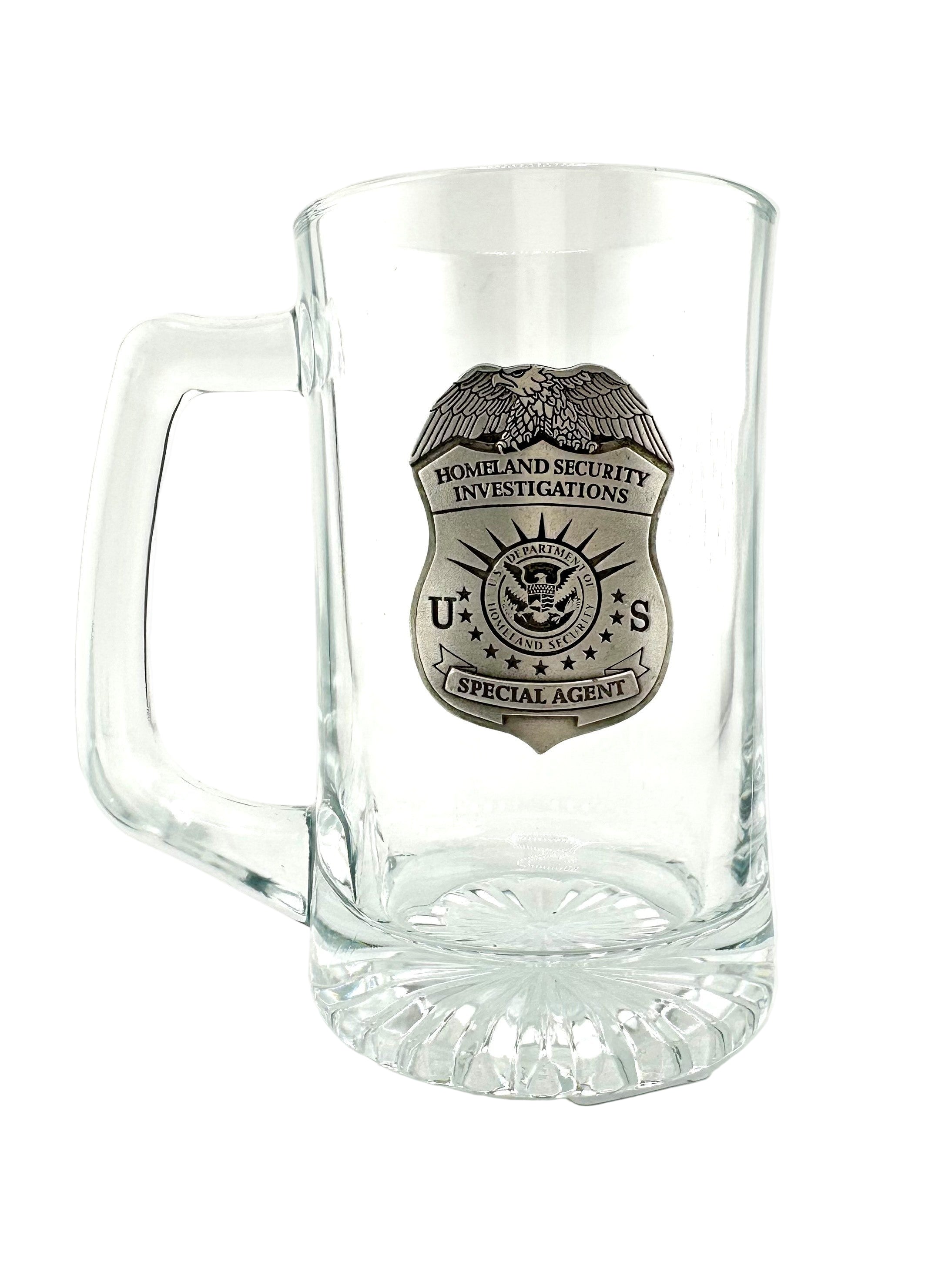 HSI SPECIAL AGENT PEWTER BADGE BEER MUG – Sally's Cop Shop
