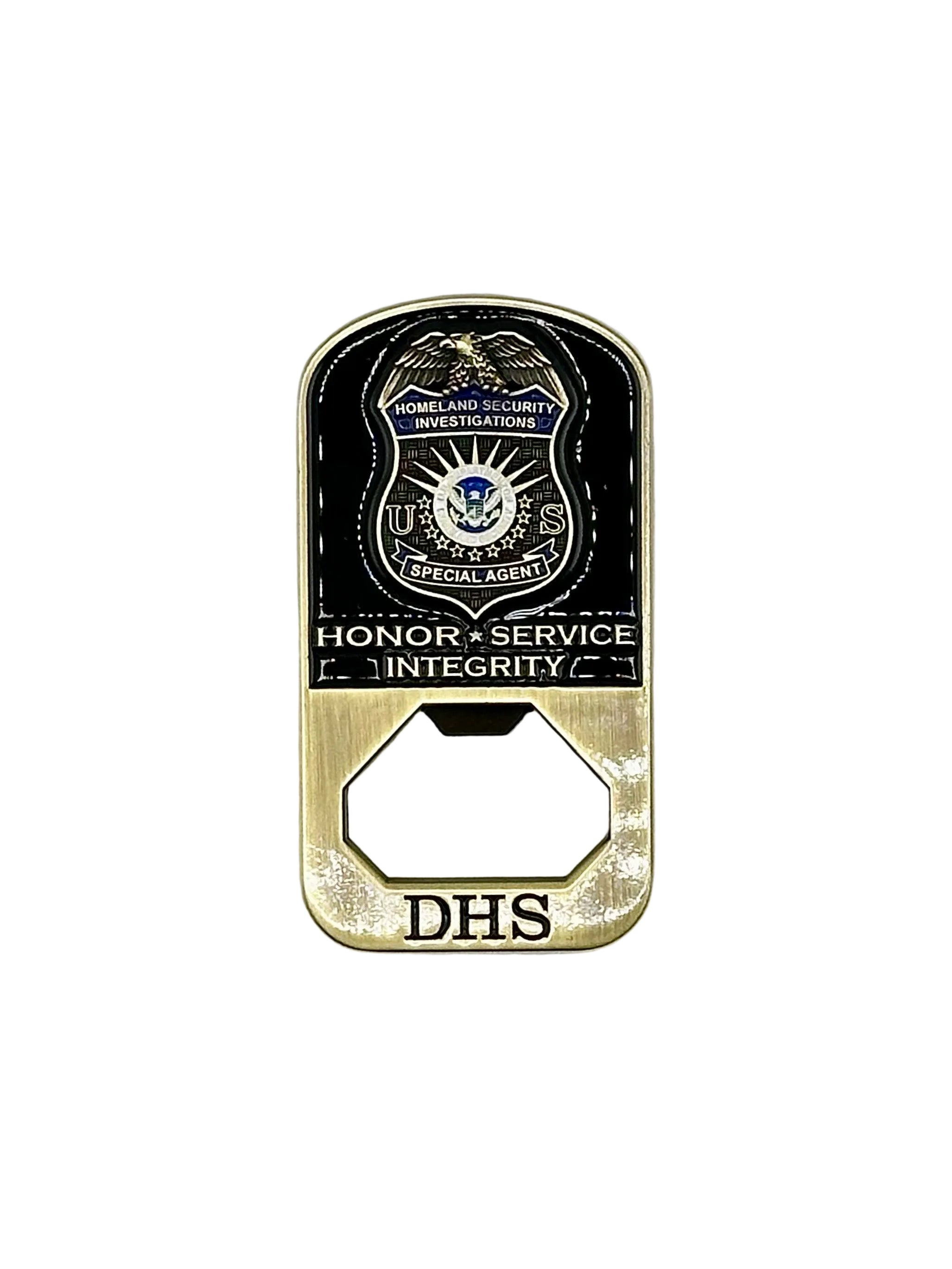 HSI CHALLENGE COIN / BOTTLE OPENER – Sally's Cop Shop