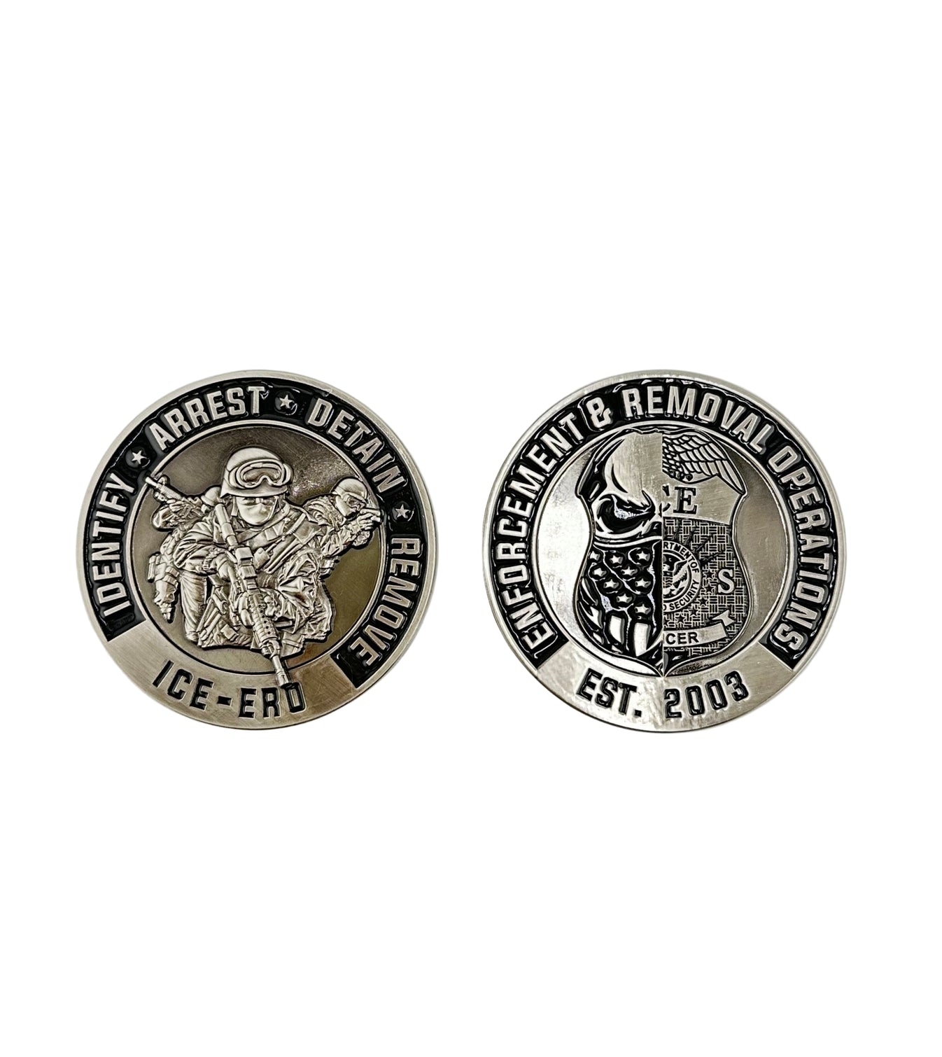 ICE CHALLENGE COIN – Sally's Cop Shop
