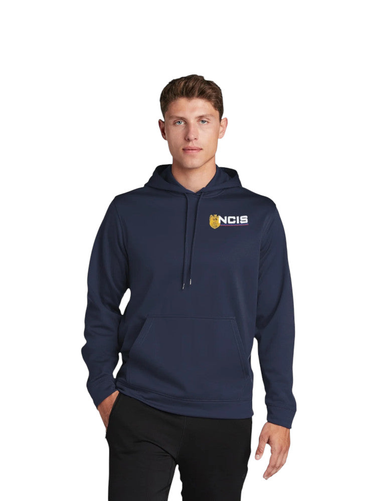 NCIS LOGO ON SPORT TEK WICKING HOODED PULLOVER-F244 – Sally's Cop Shop