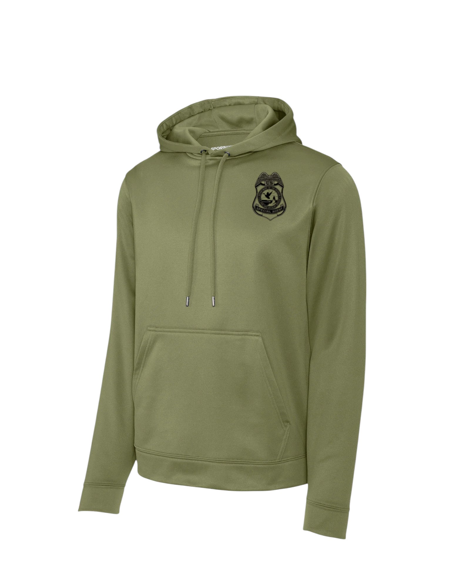 FWS S/A WICKING HOODIE-OD/BLACK-F244 – Sally's Cop Shop