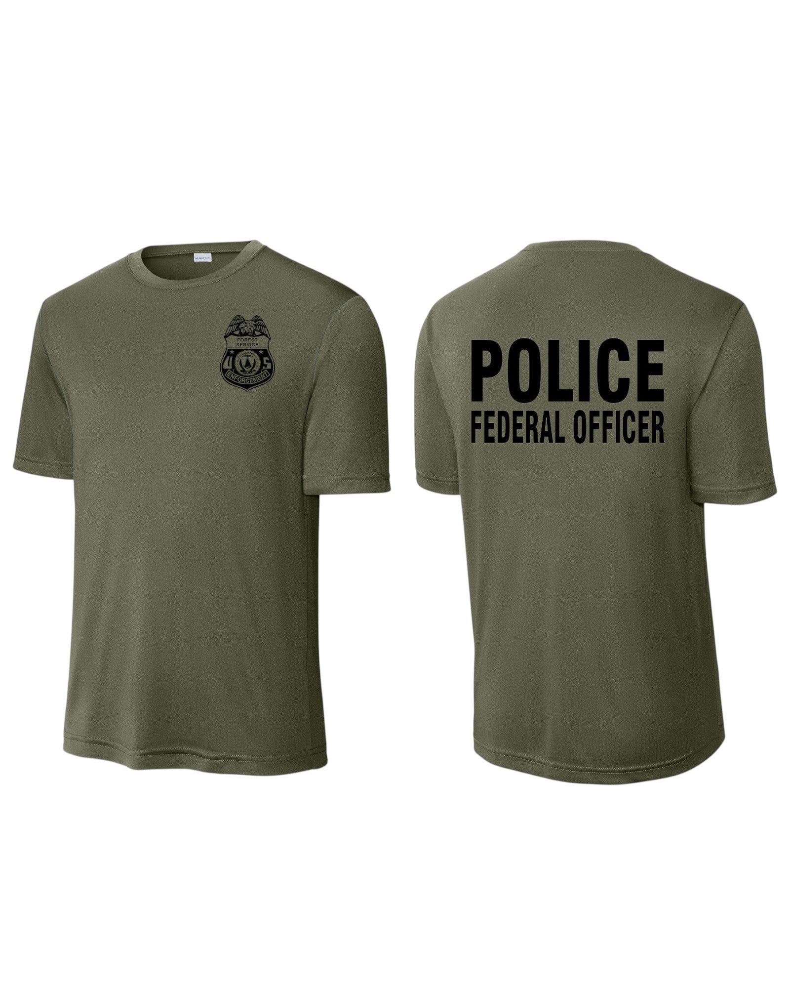 USFS ENFORCEMENT POLICE FEDERAL OFFICER T-SHIRT-ST350 – Sally's Cop Shop